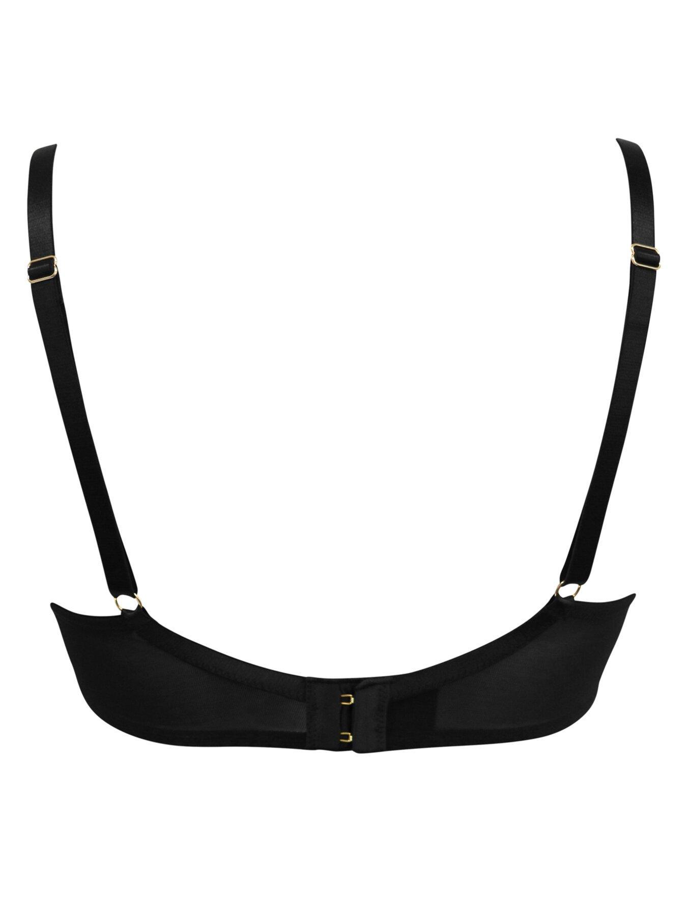 Pour Moi For Your Eyes Only Underwired Quarter Cup Bra - Black ...