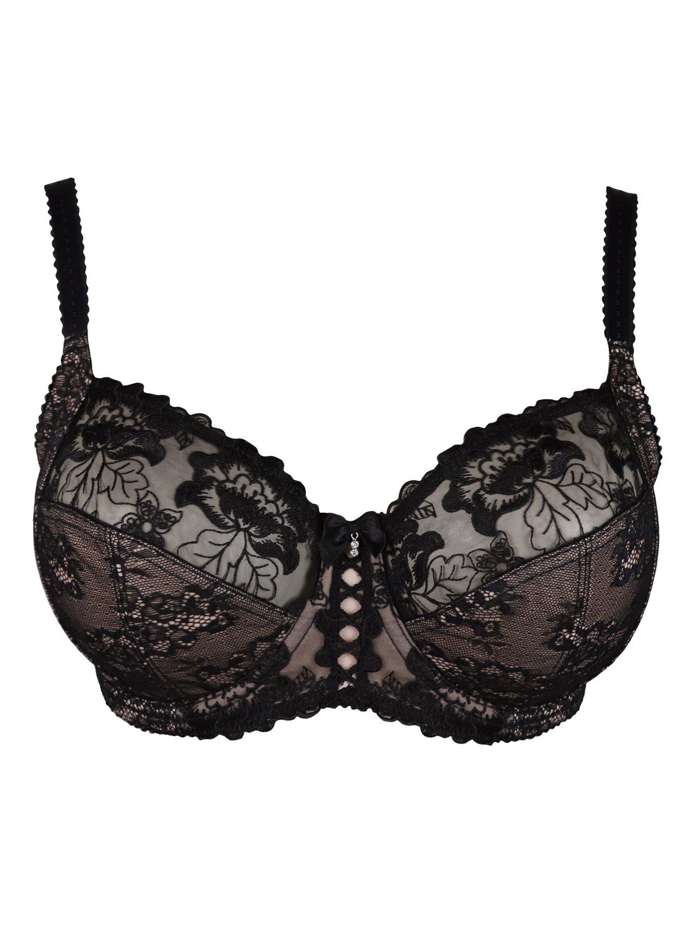 Pour Moi Sofia Lace Embroidered Side Support Bra | Littlewoods