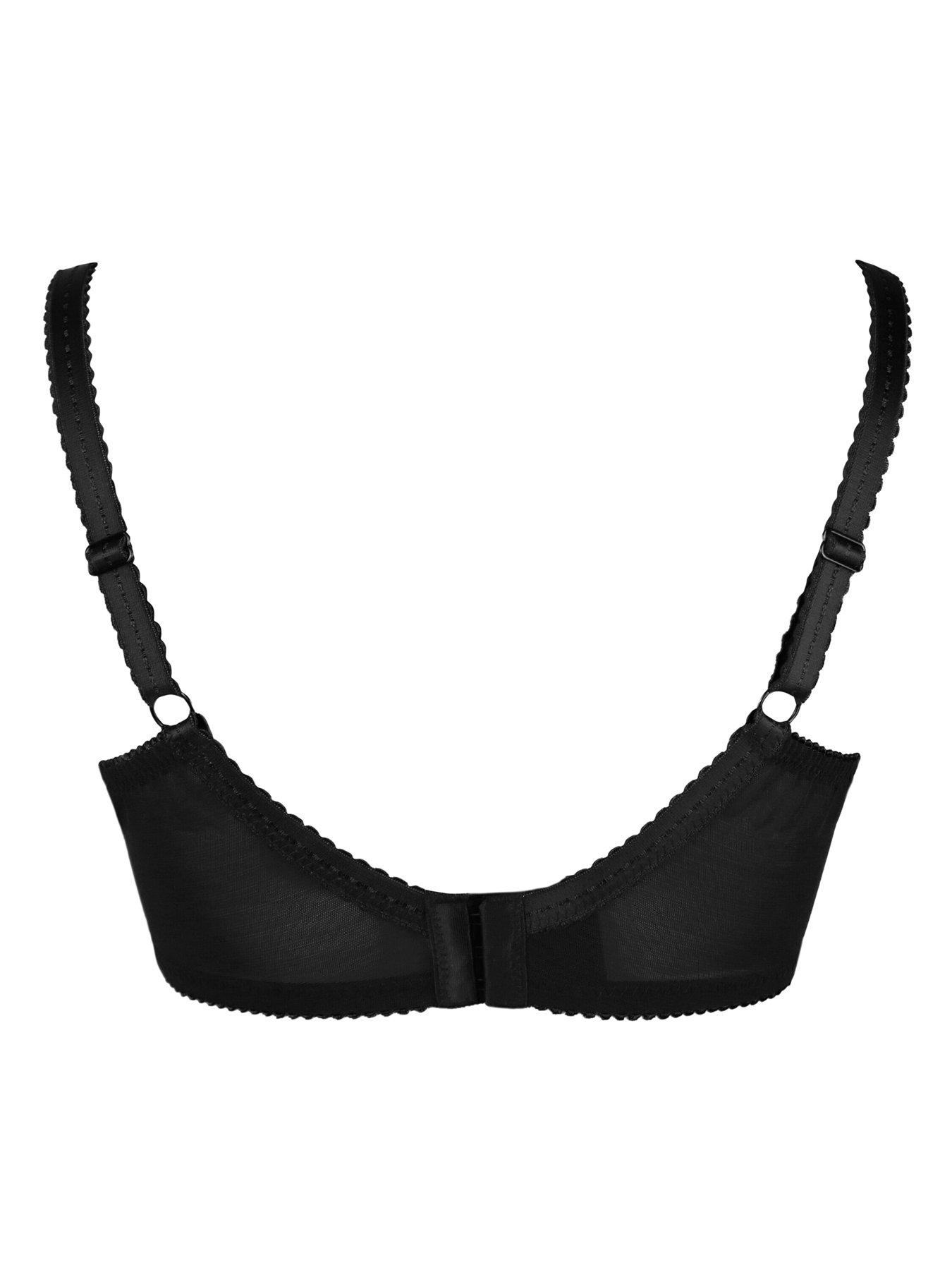 Pour Moi Sofia Lace Embroidered Side Support Bra | Littlewoods