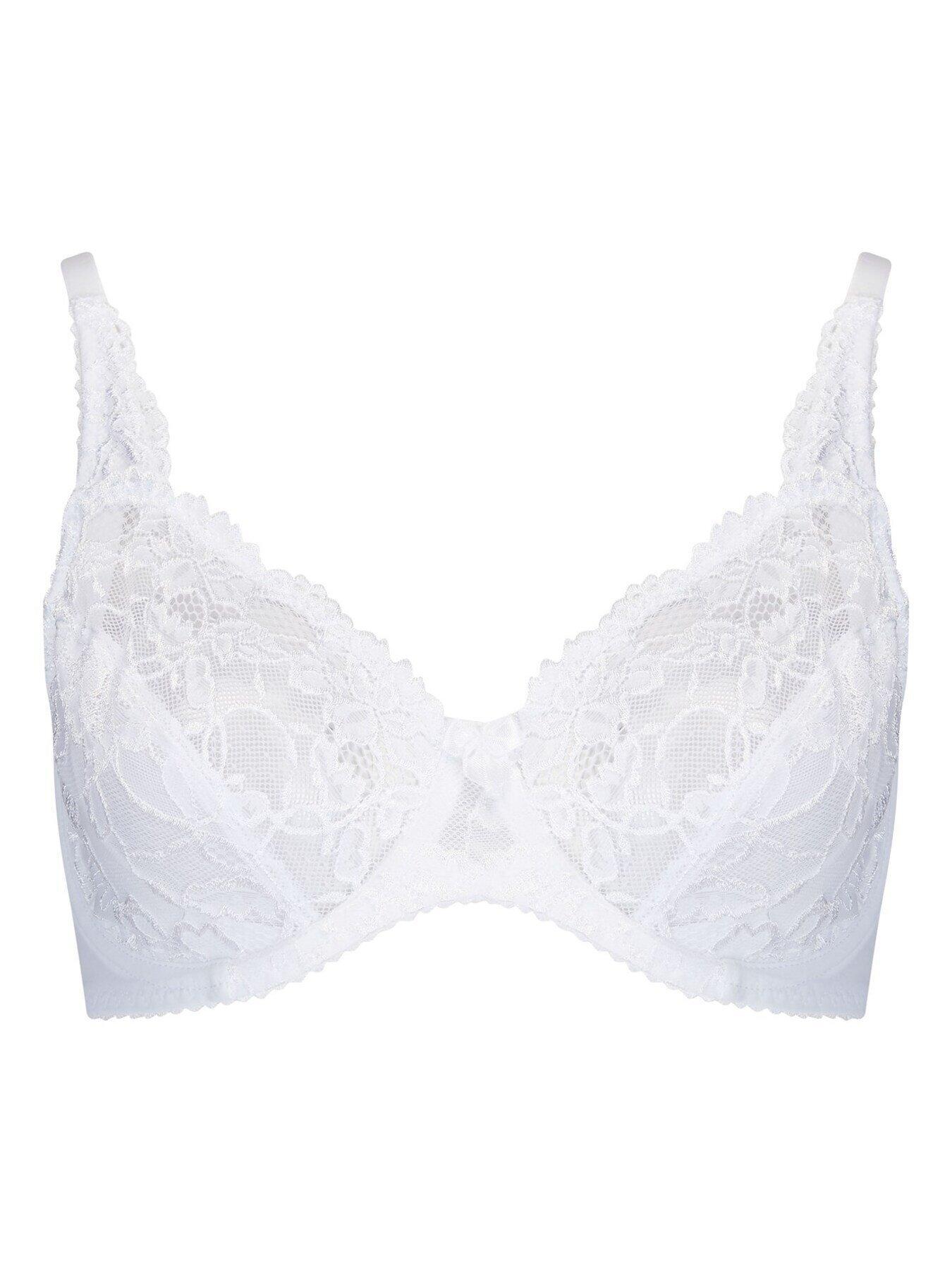 Pour Moi Rosalind Full Cup Underwired Bra - White | Littlewoods