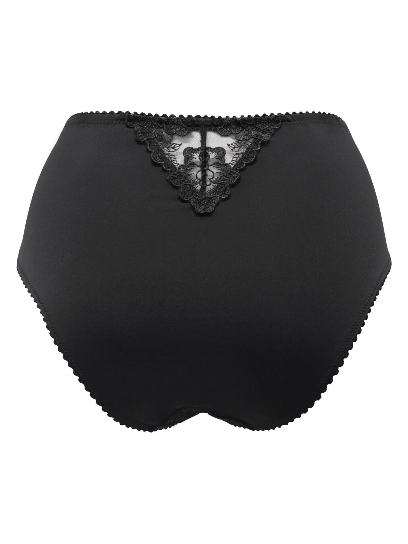 Pour Moi Sofia Emb Lace Embroidered Deep Brief | Littlewoods