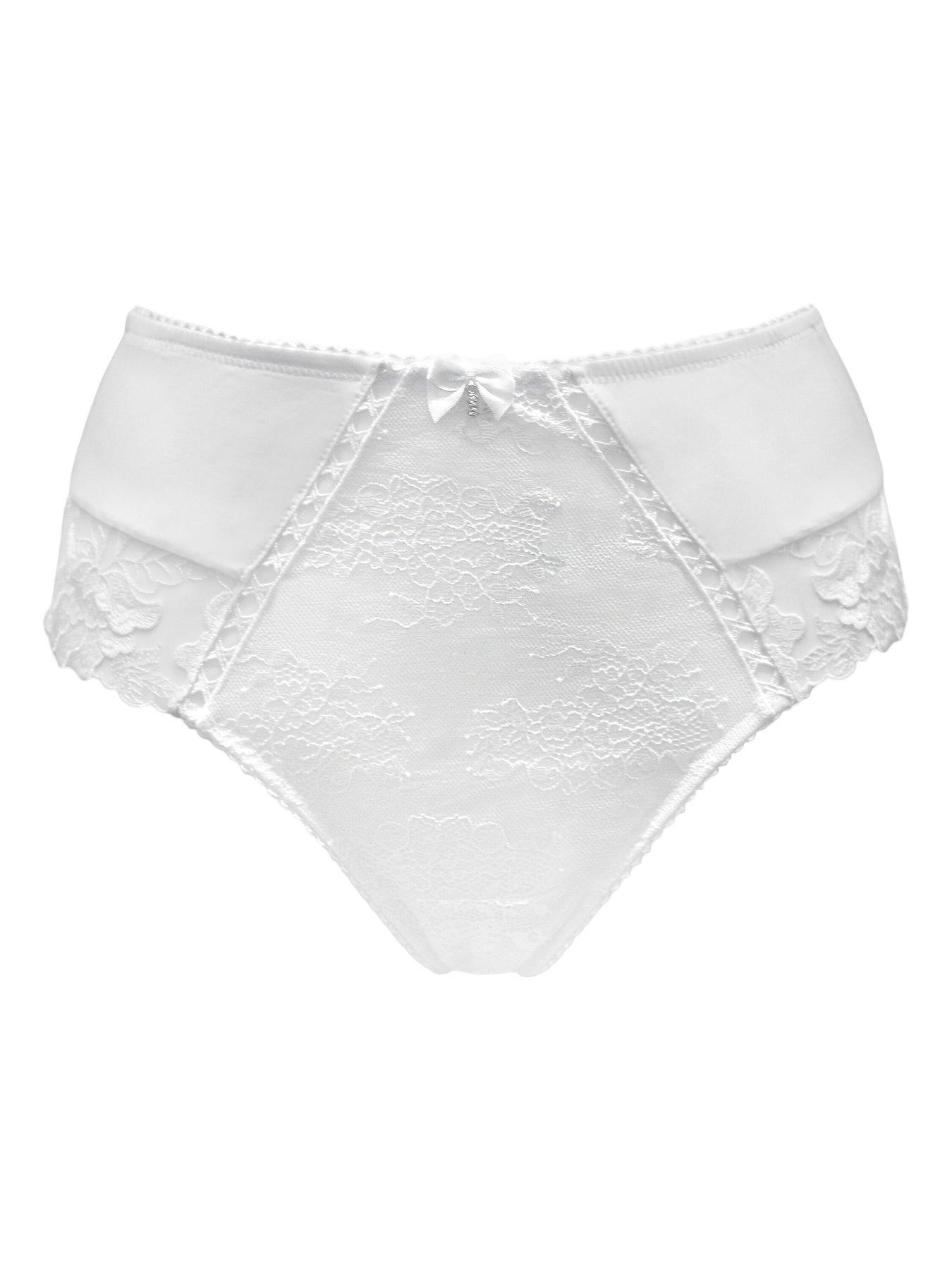 Pour Moi Sofia Emb Lace Embroidered Deep Brief | Littlewoods