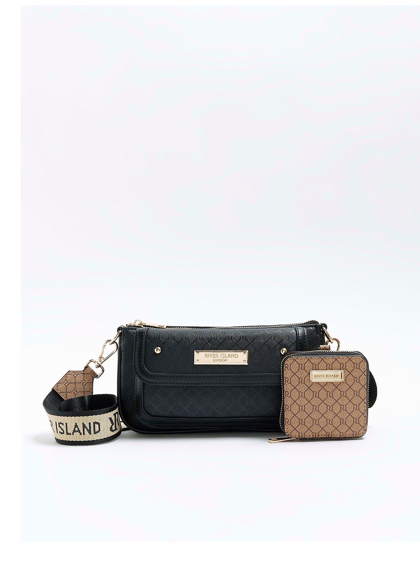 River Island Monogram Pouchette Bag | littlewoods.com