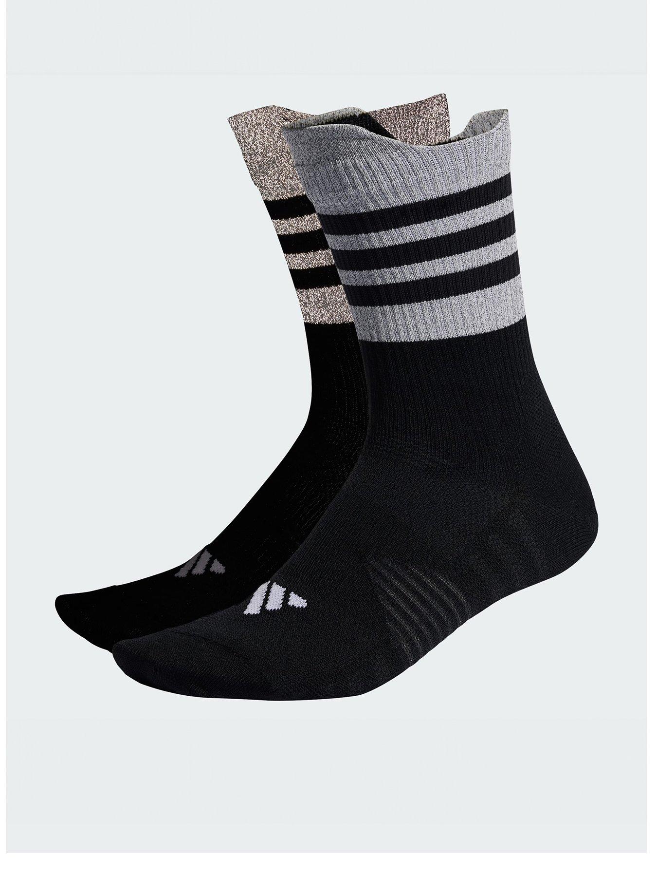 adidas Running x Reflective Socks 1 Pair - Black | littlewoods.com