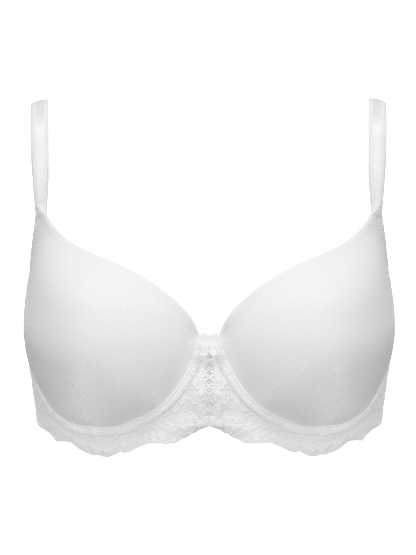 Pour Moi Fleur Padded Underwired Balconette Bra - White | Littlewoods