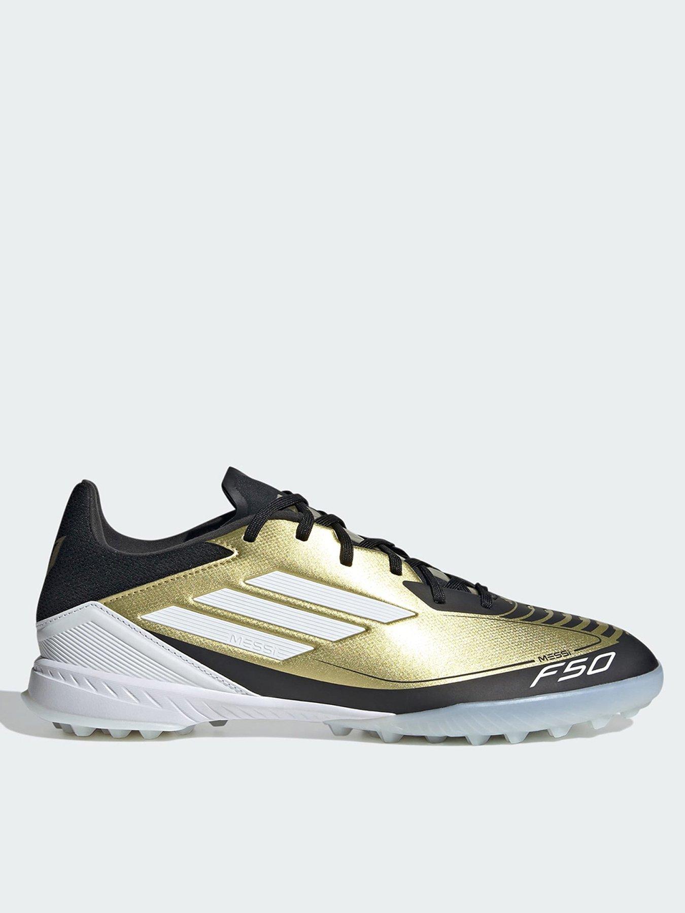 adidas Messi F50 League Turf Boots - Gold | Littlewoods