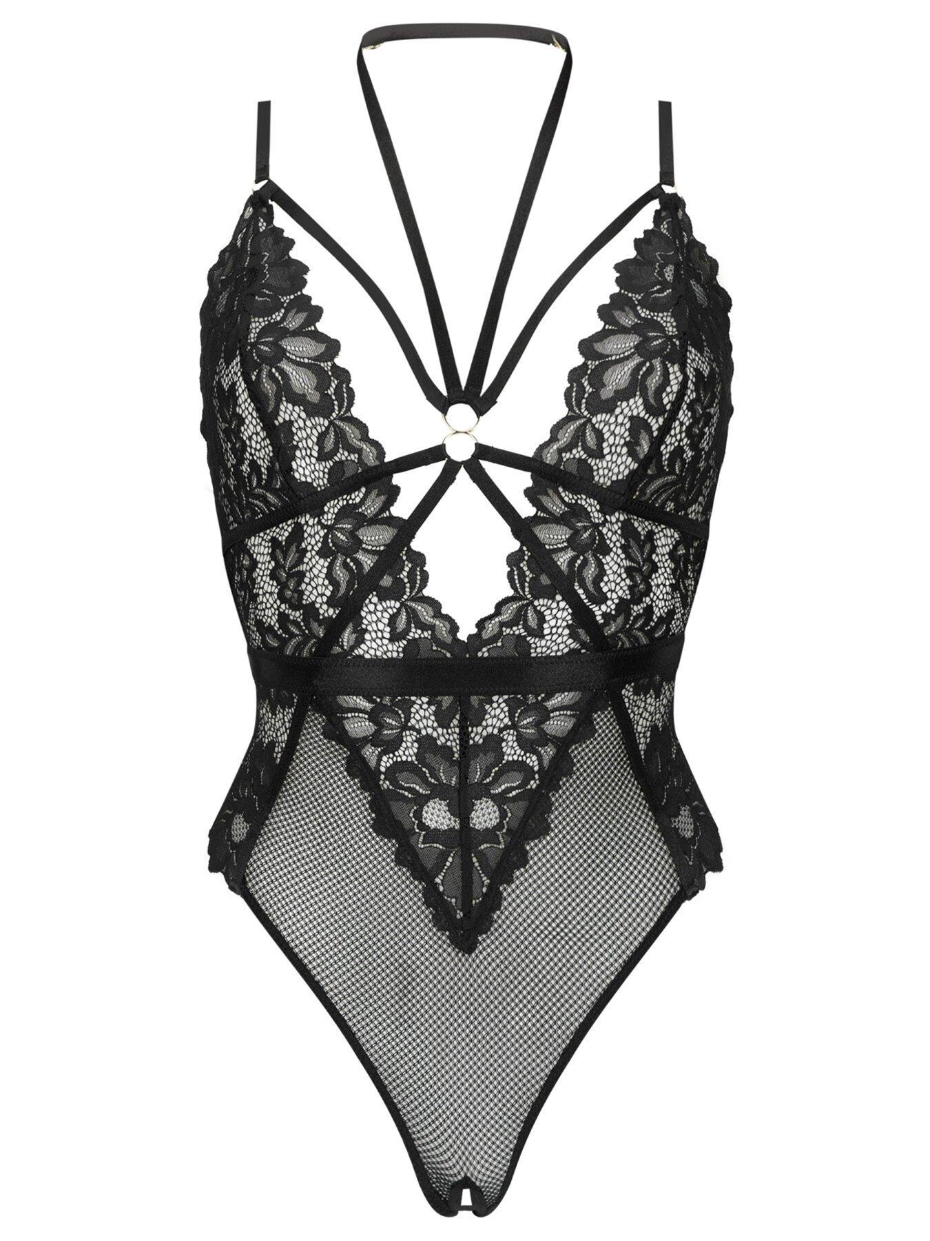 Ann Summers Confession Crotchless Body - Black | Littlewoods