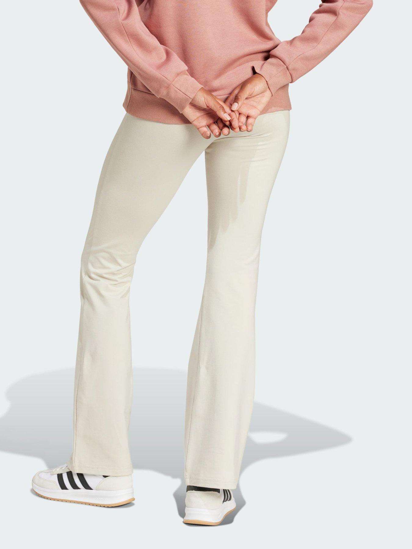 adidas Essentials Small Logo Flared Leggings | Littlewoods