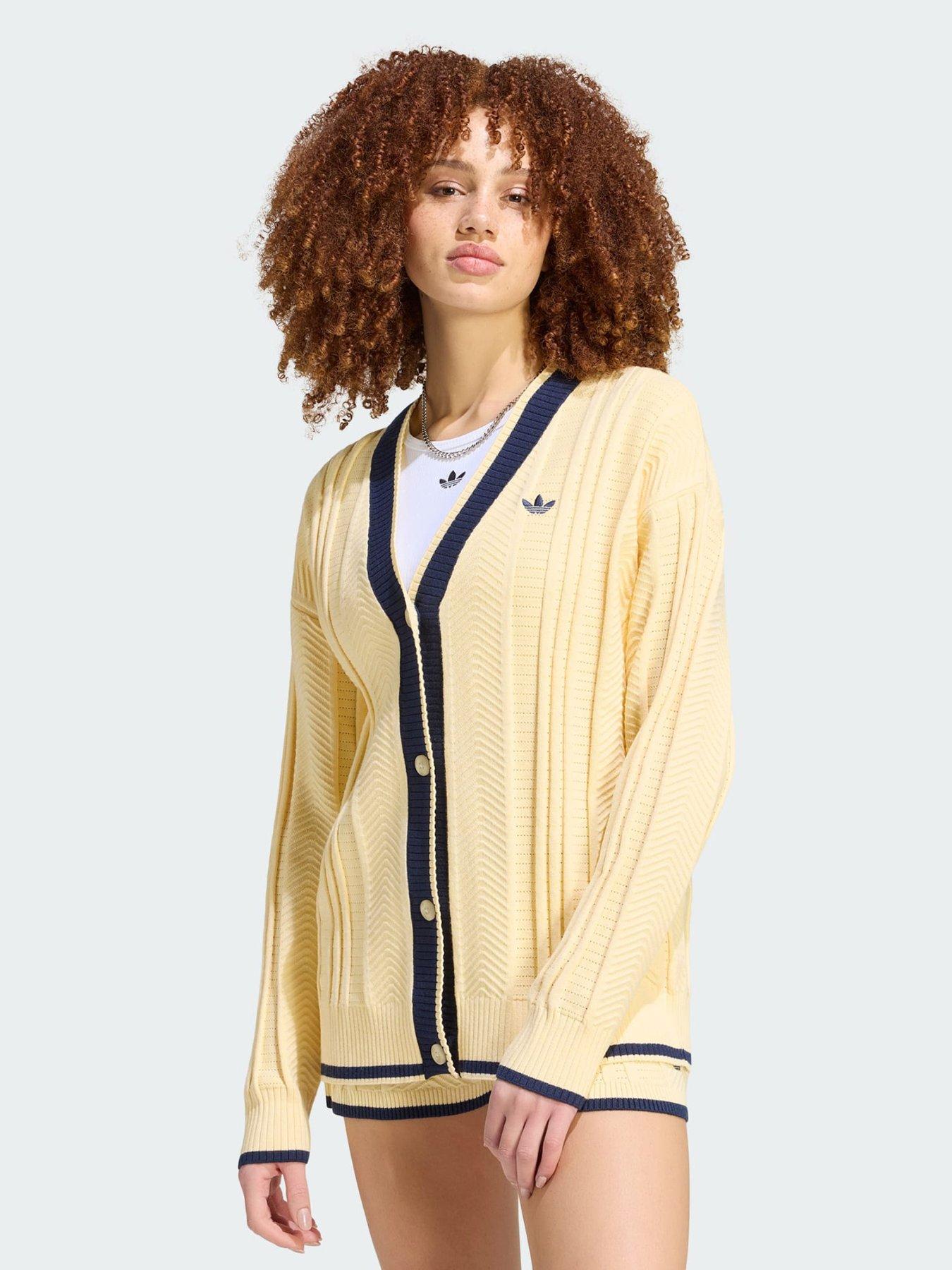adidas Originals CABLE KNIT CARDIGAN | Littlewoods