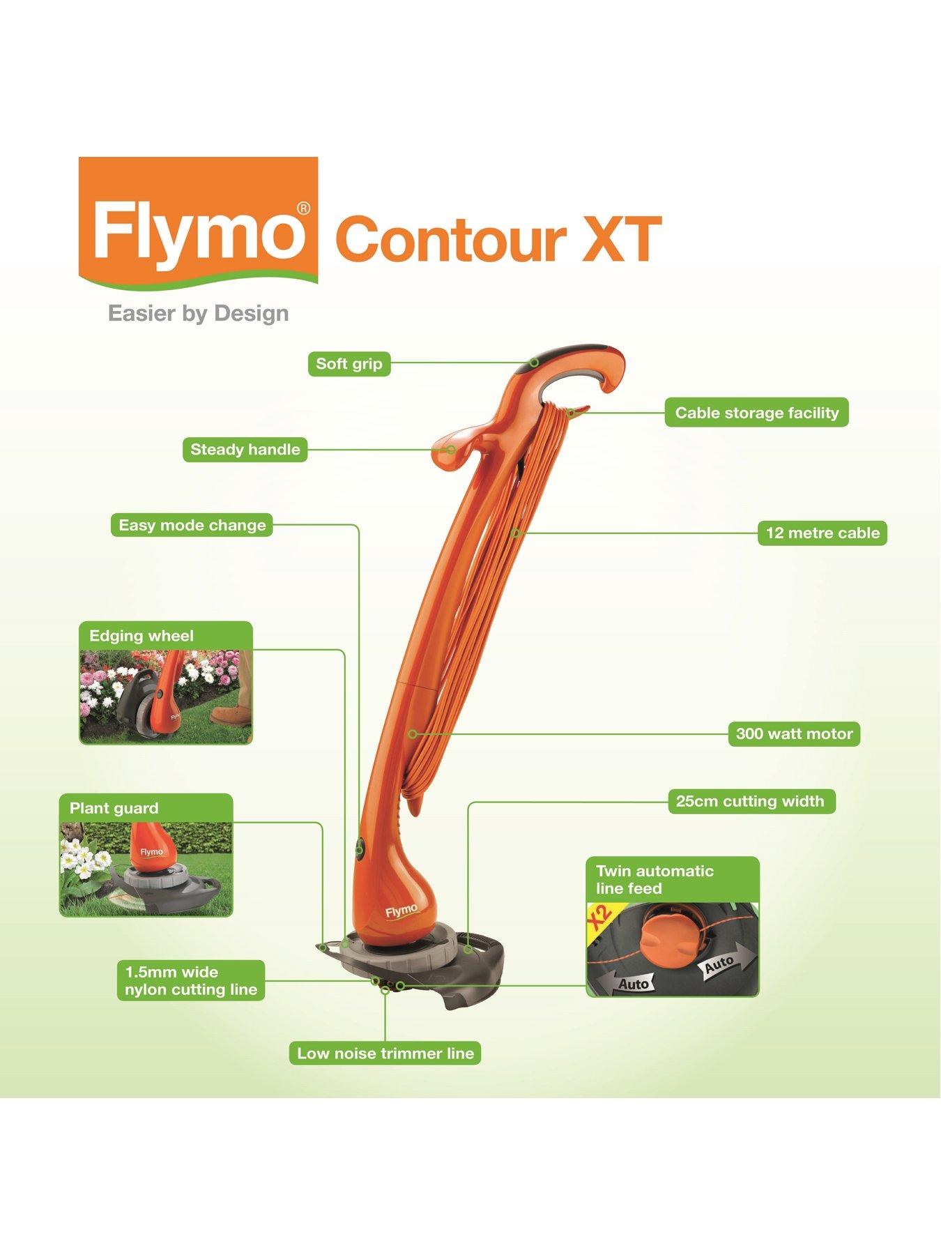 Flymo Contour XT Corded 2-in-1 Grass Trimmer and Edger | littlewoods.com
