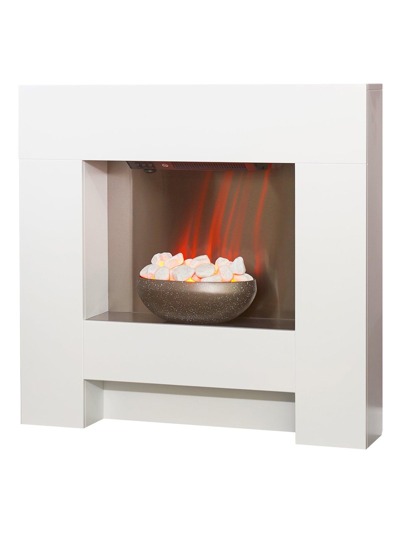 Adam Fires & Fireplaces Cubist Electric Fireplace Suite | littlewoods.com