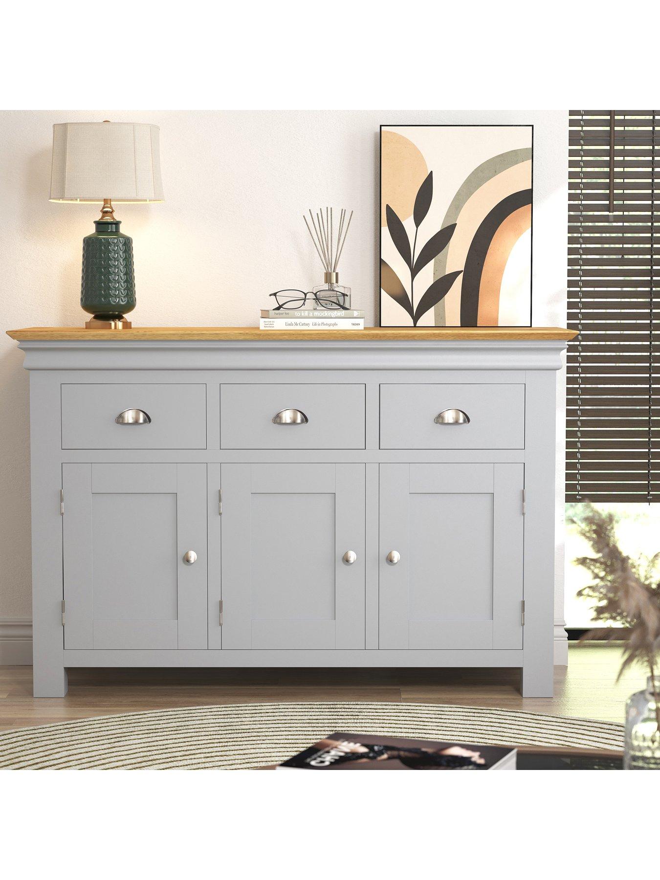 Grey ready assembled sideboard store