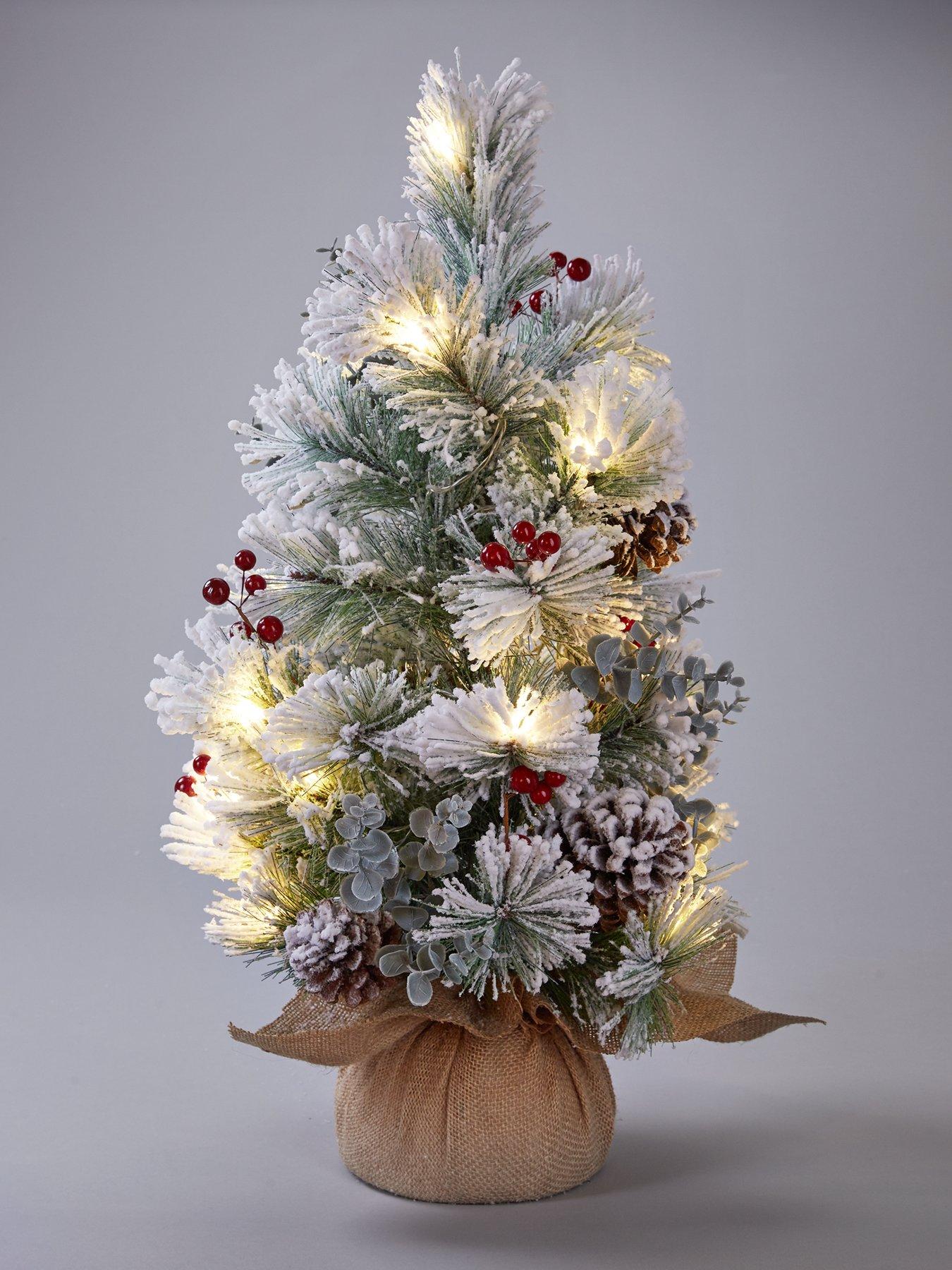 Very Home Bavarian Pre-Lit Table Top Christmas Tree | littlewoods.com