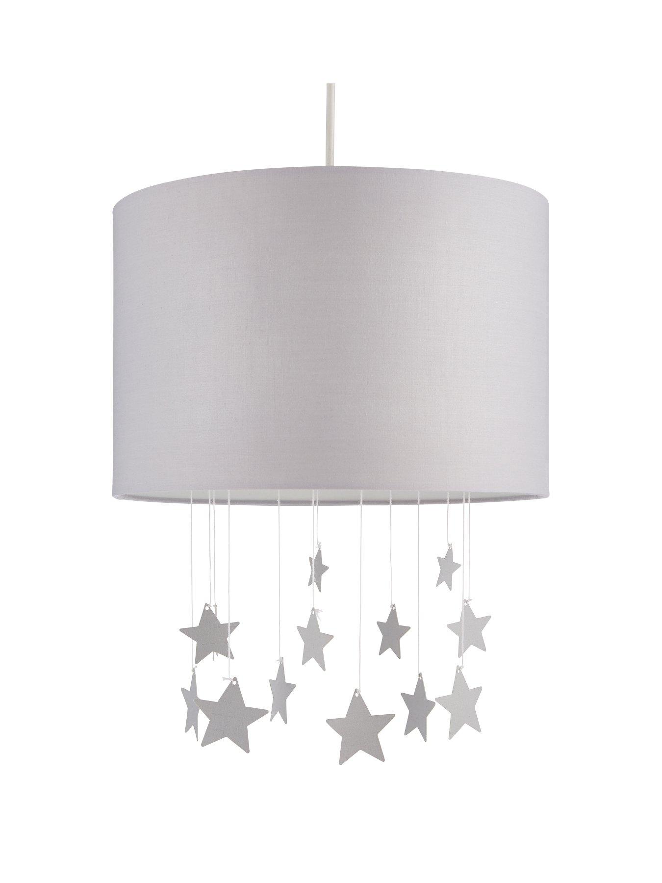 Lyla Easy-Fit Star Light Shade - Grey | littlewoods.com