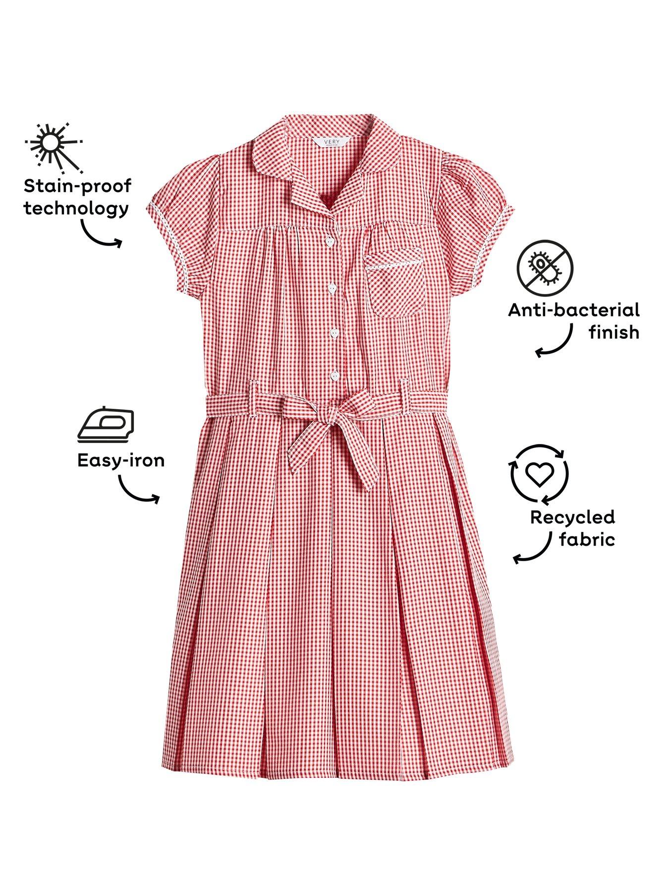 The Very Collection Girls 2 Pack Traditional Gingham Water-Repellent ...
