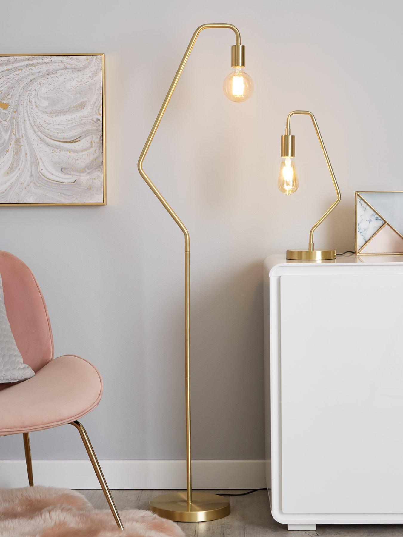 The Very Collection Tate Table Lamp - Gold | Littlewoods