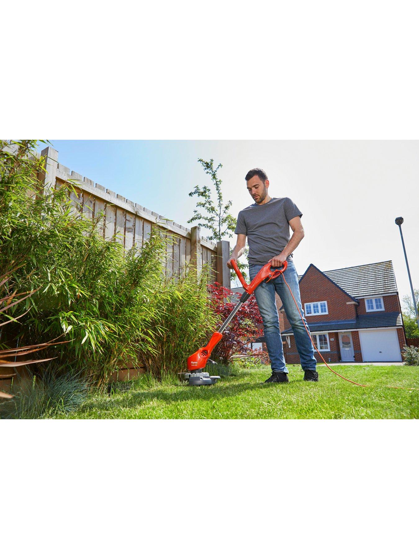 Flymo Contour 500E Corded 3-in-1 Grass Trimmer, Shrubber, and Edger ...