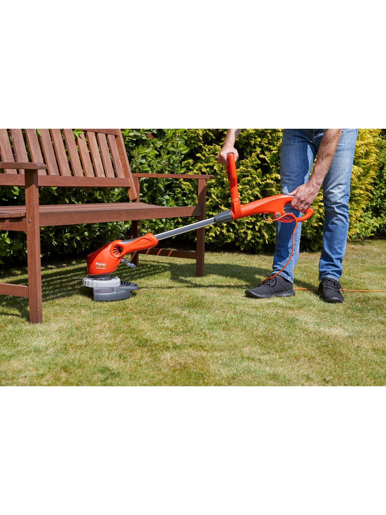 Flymo Contour 500E Corded 3-in-1 Grass Trimmer, Shrubber, and Edger ...