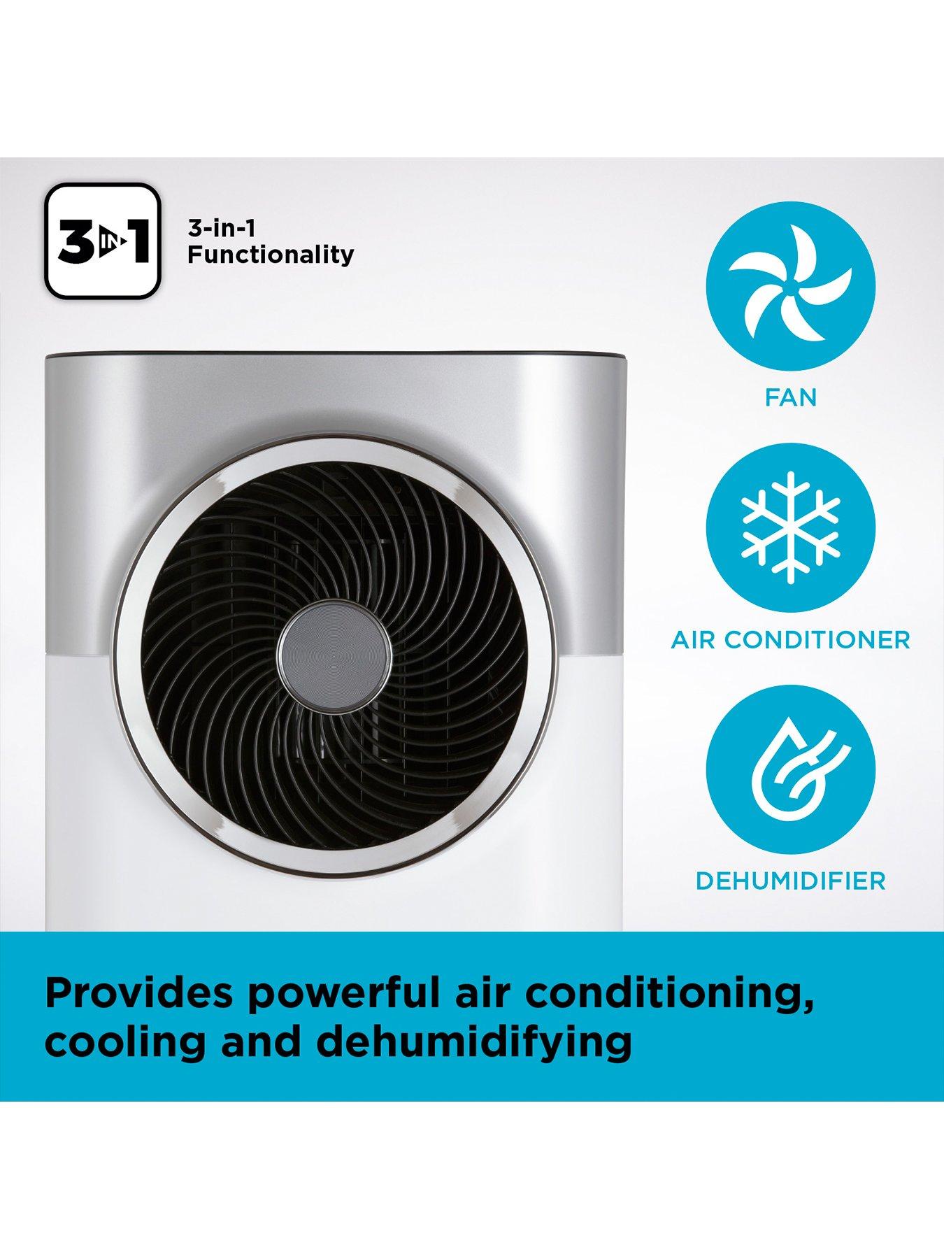 Black & Decker 12,000 BTU Portable 3-in-1 Air Conditioner with 24-Hour ...