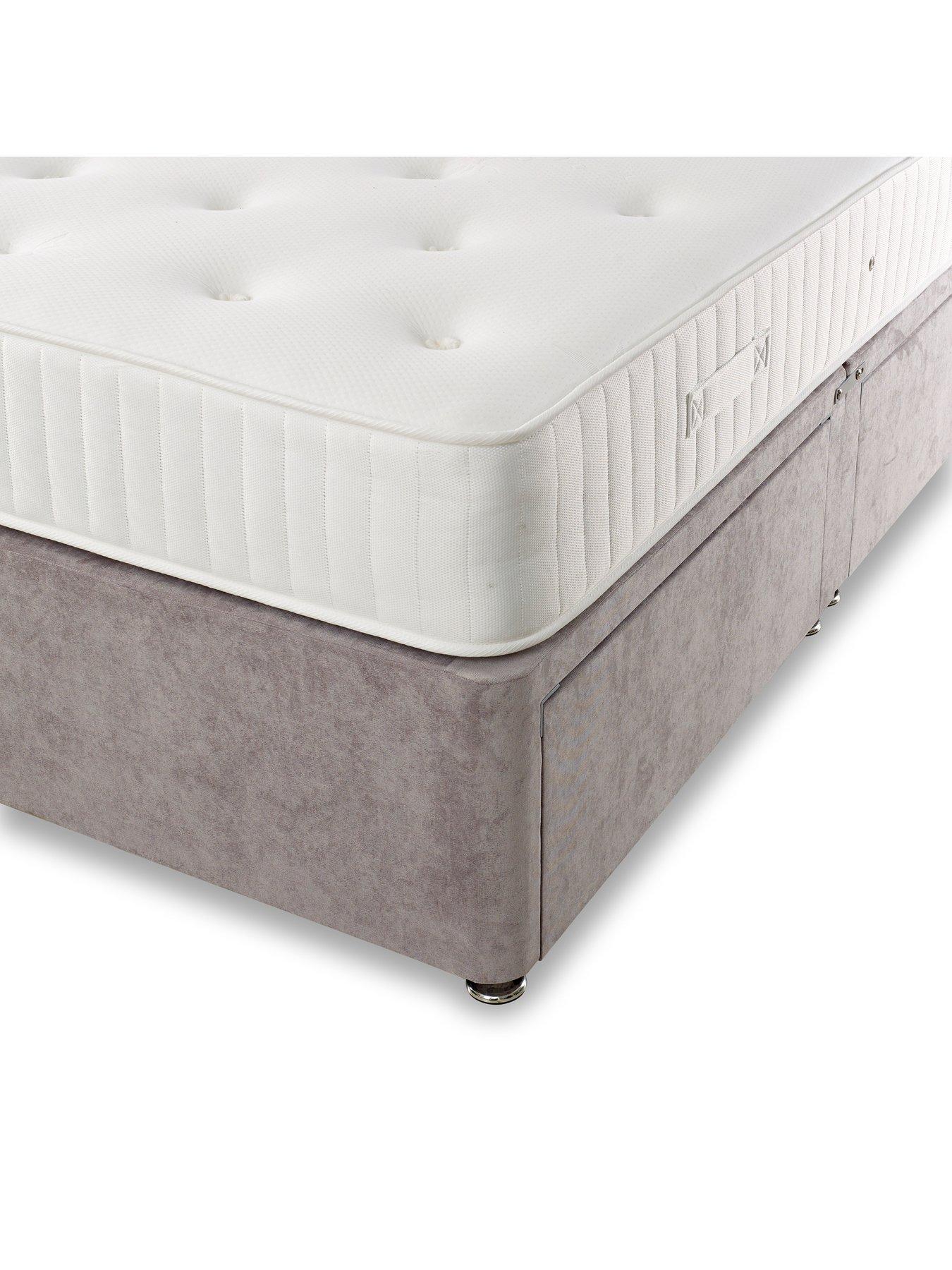 Shire Beds Tivoli Ortho Mattress and Upholstered Divan Base Bed Set ...
