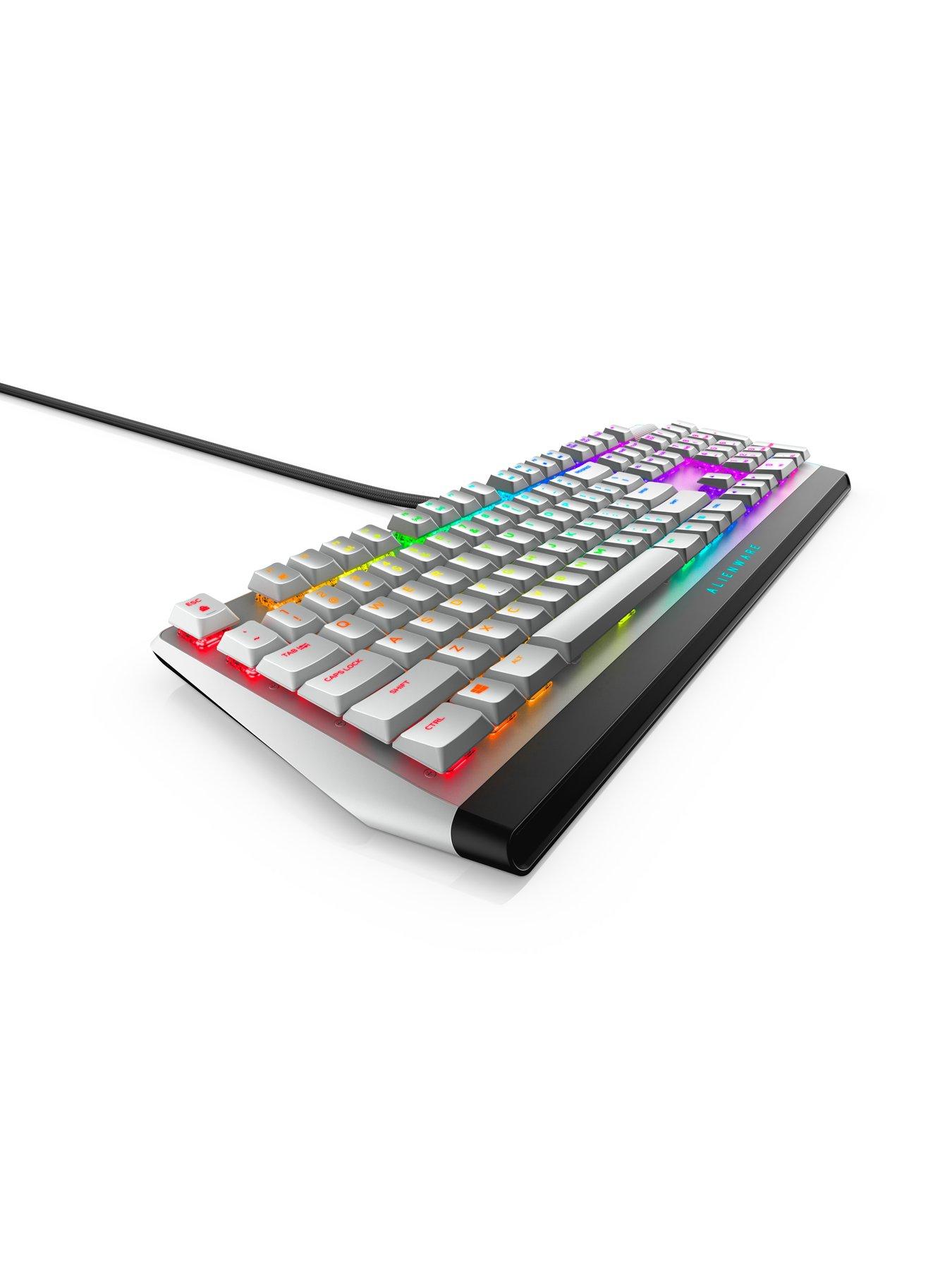 Alienware Low Profile RGB Mechanical Gaming Keyboard Lunar Light AW510K ...