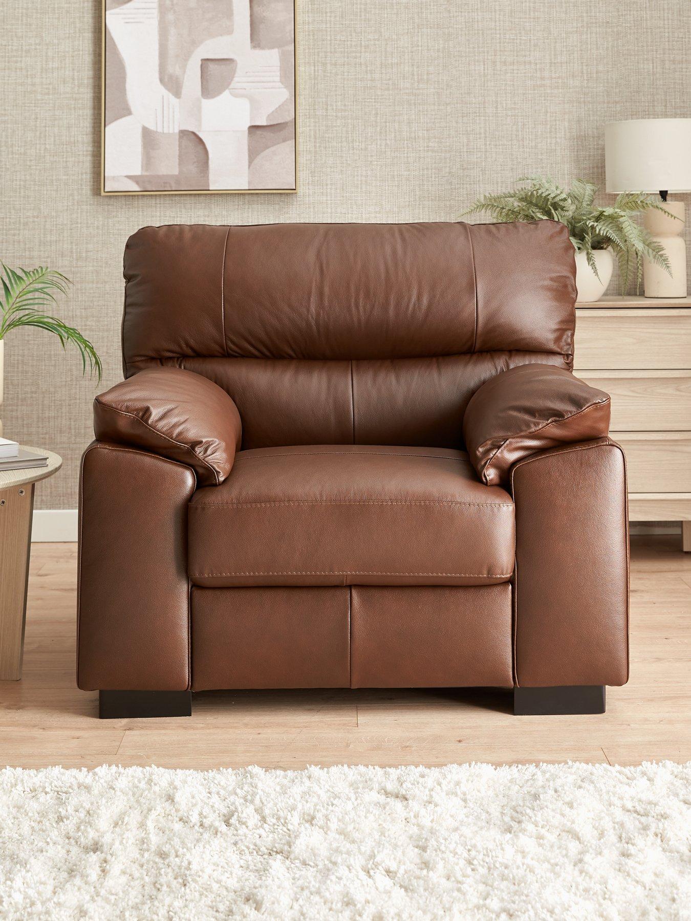 Very Home Majestic Faux Leather Tub Chair FSC Certified littlewoods