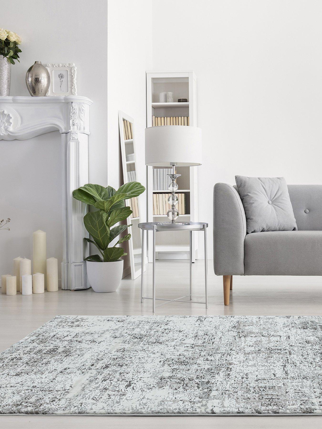 Asiatic Orion Abstract Rug - Grey | Littlewoods