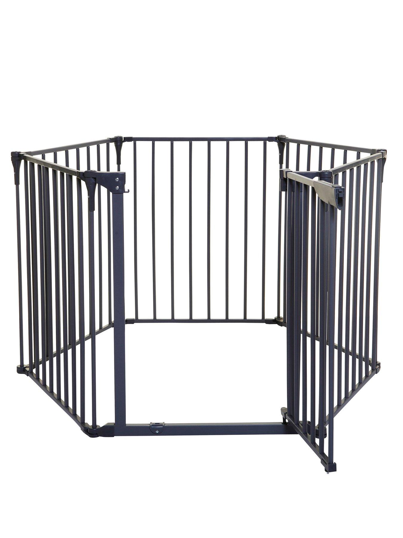 Dreambaby Royale Converta 3-in-1 Metal Playpen/ Fire Barrier - Charcoal ...