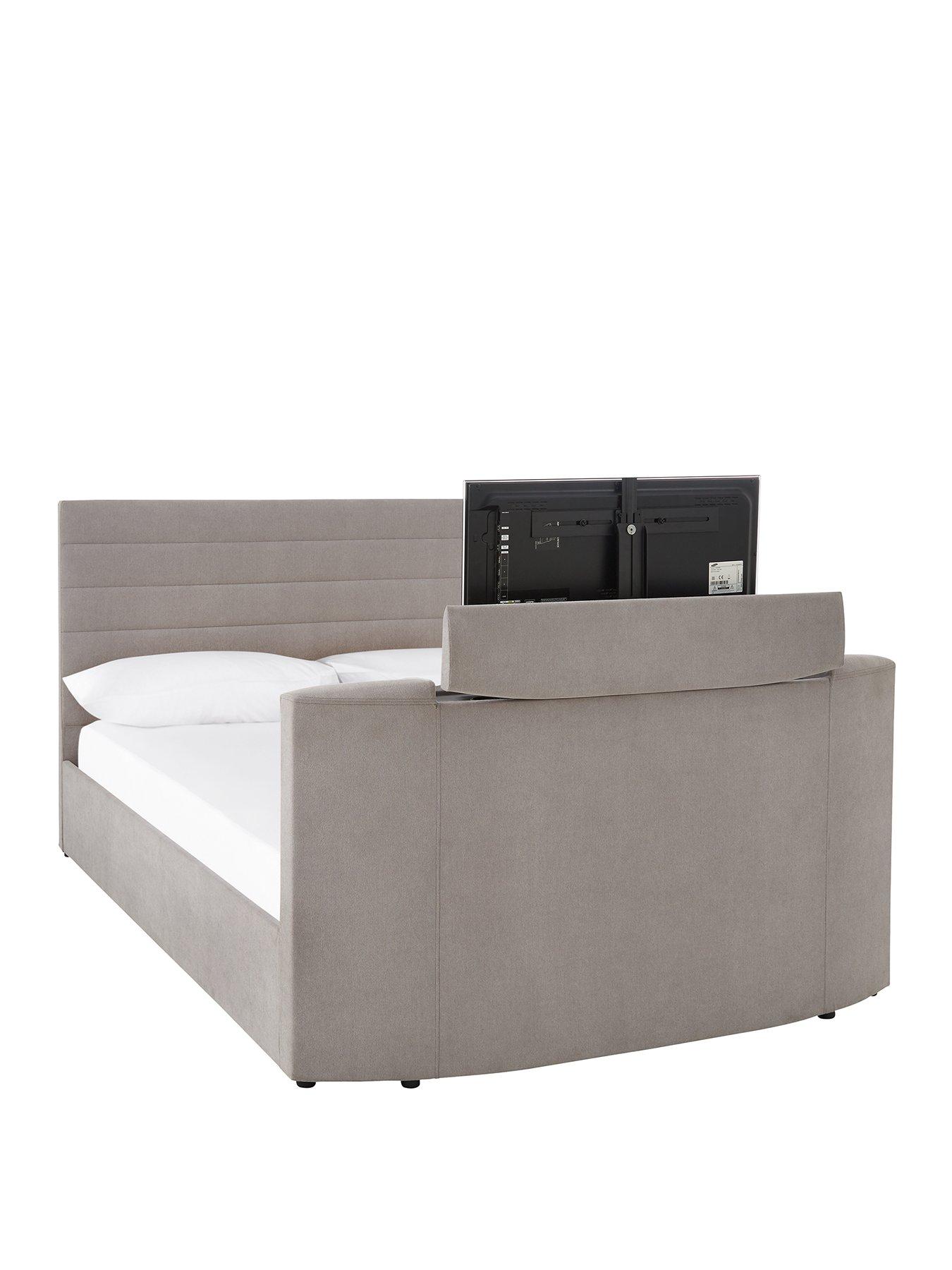Kingsley Fabric TV Bed Frame fits up to 32 inch TV