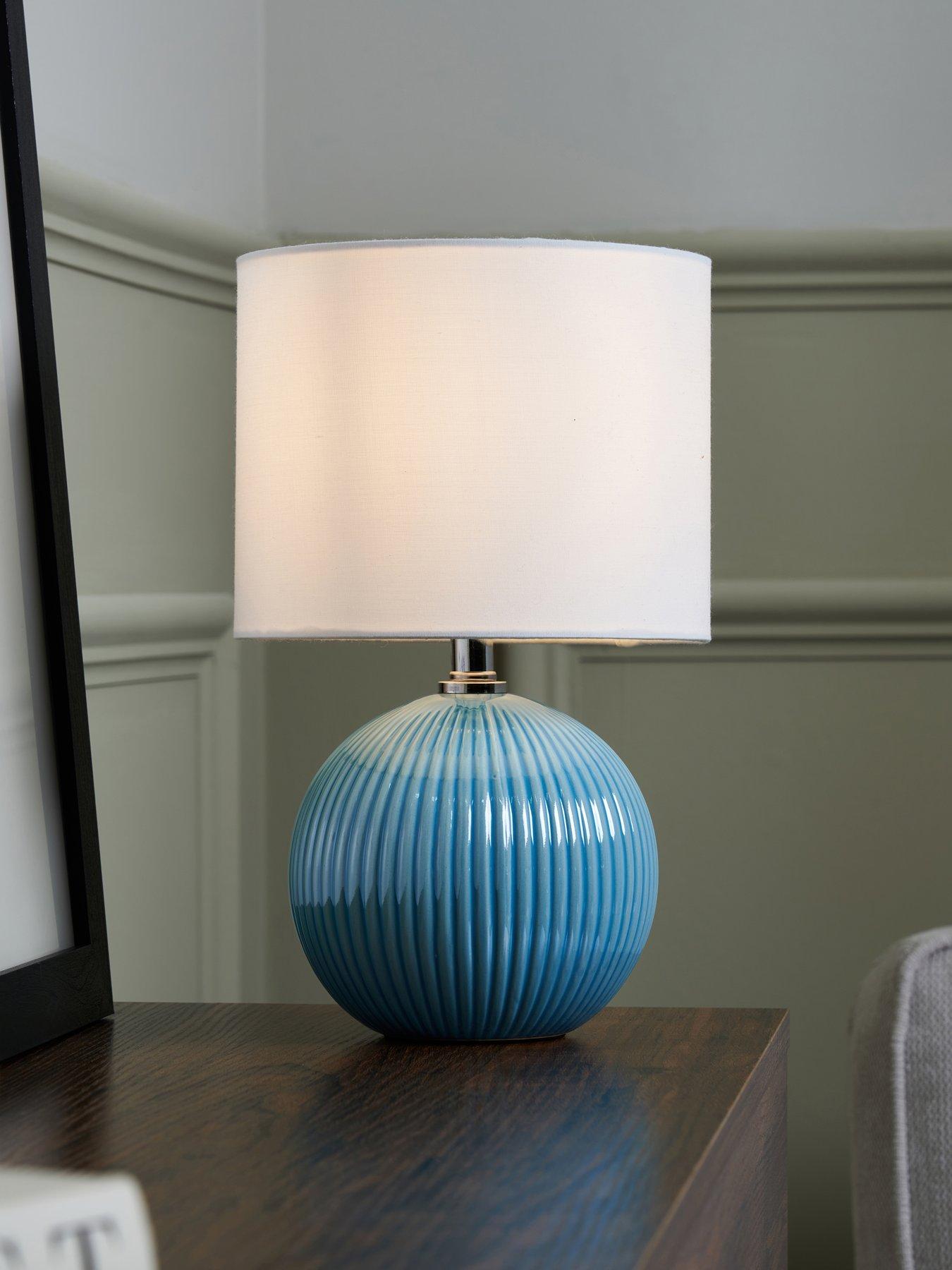 The Very Collection Tay Iridescent Glaze Table Lamp | Littlewoods