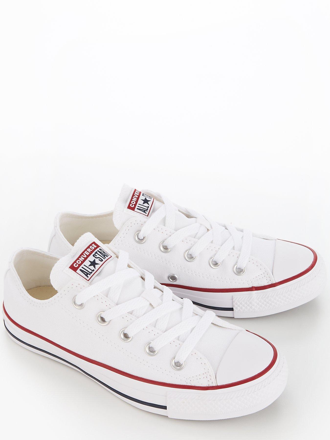 Converse Unisex Wide Fit Ox Trainers - White | Littlewoods