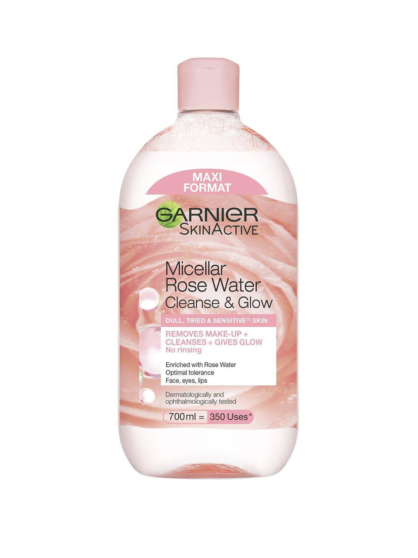 Garnier Micellar Rose Cleansing Water, Glow Boosting Face and Eye Make ...