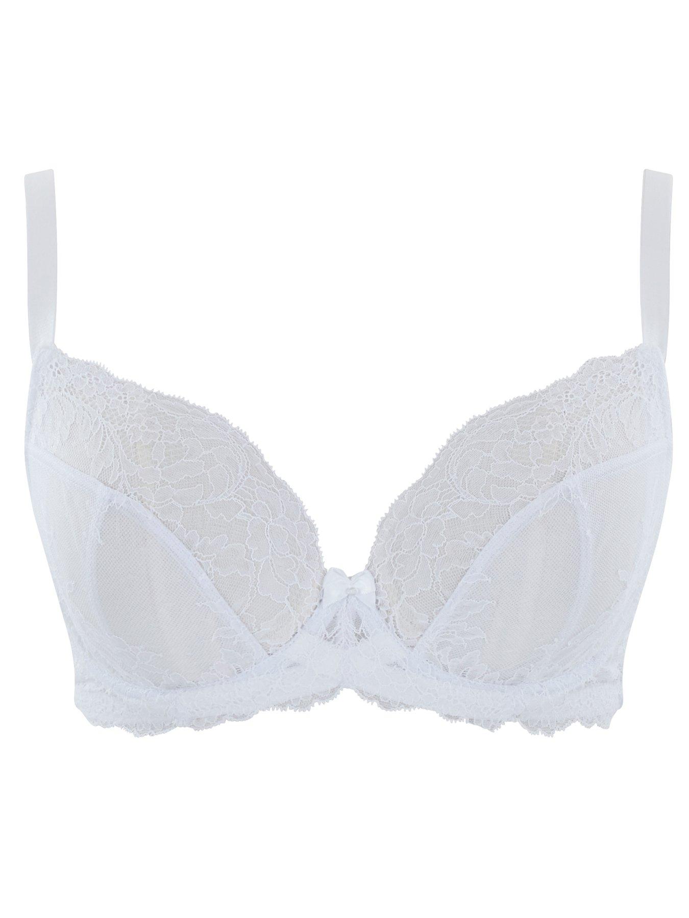 Panache Ana Plunge Bra - White | Littlewoods