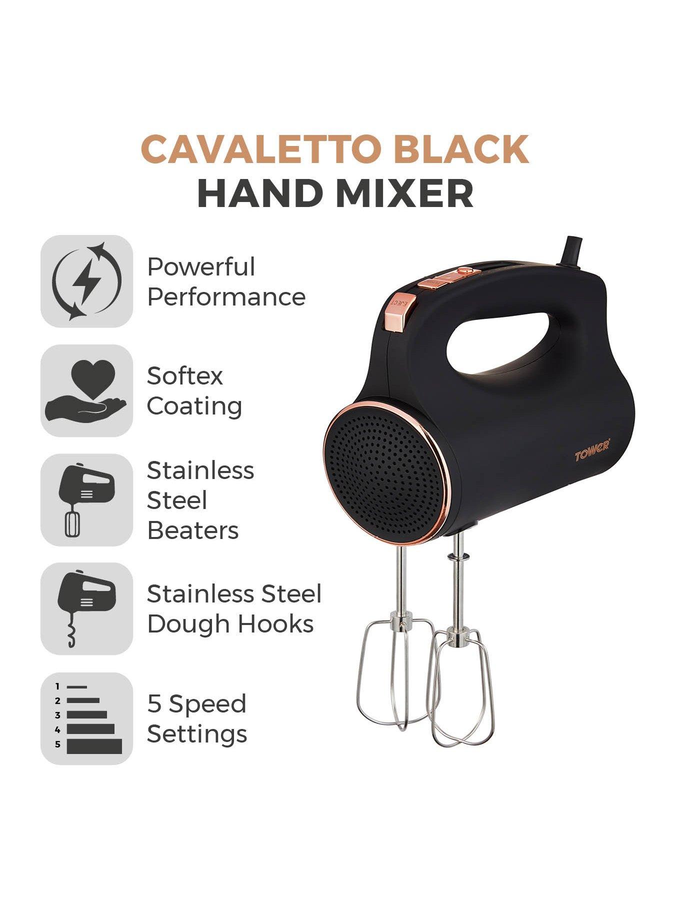 Tower Cavaletto Hand Mixer - Black | littlewoods.com