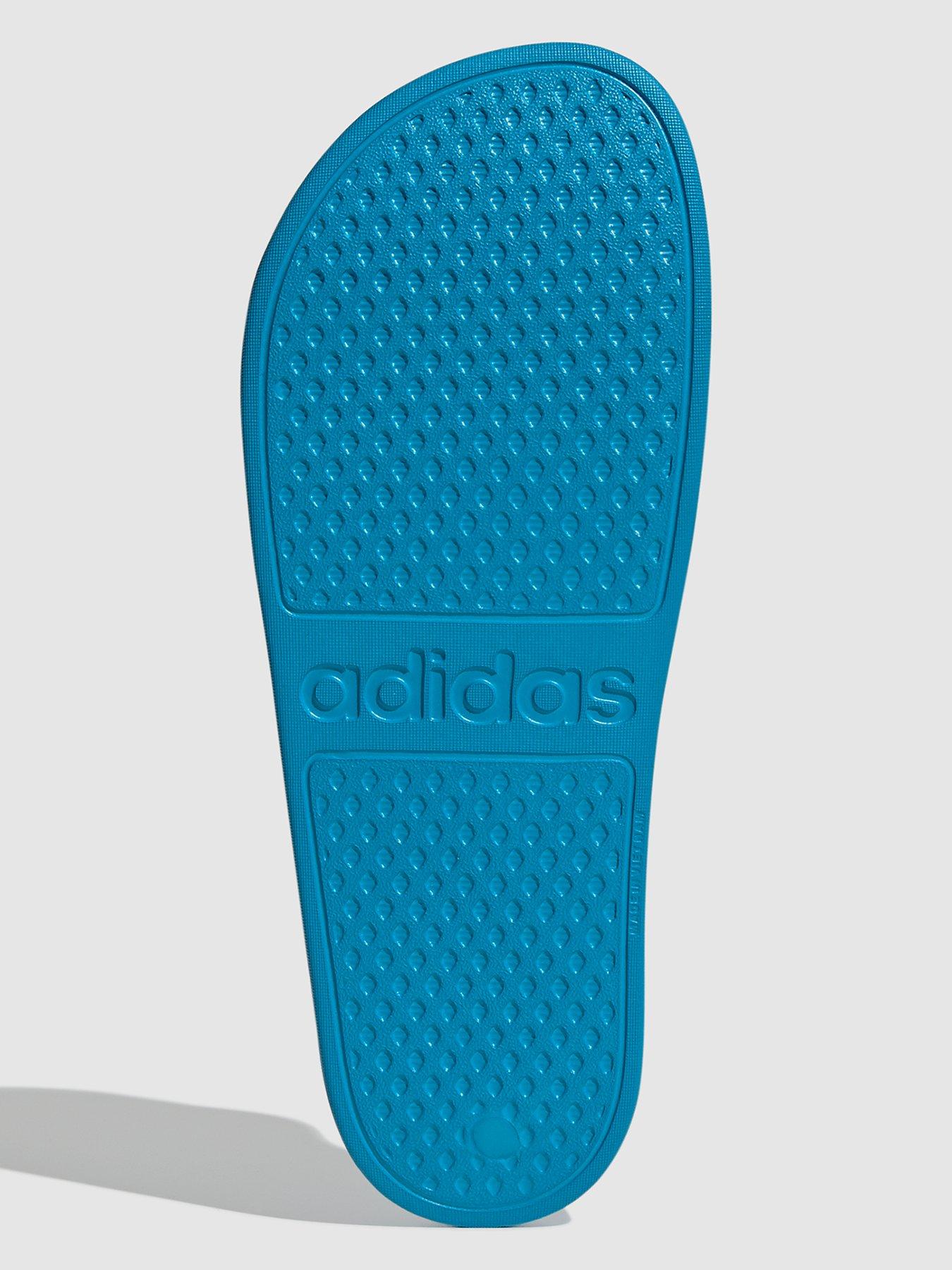 adidas Sportswear Mens Adilette Aqua Sliders - Blue | Littlewoods