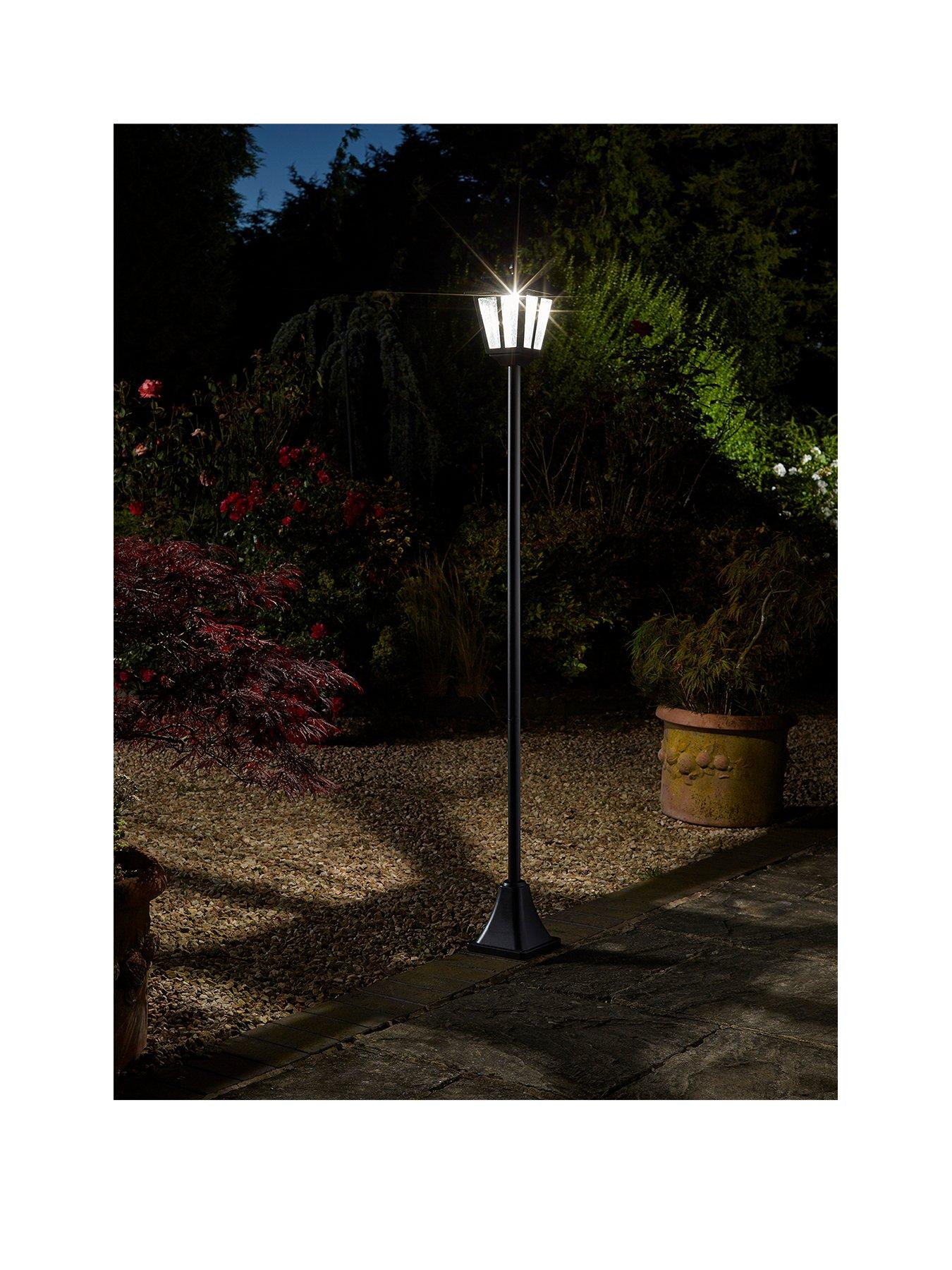 Smart Solar Whitehall Solar Lamp Post with 365 Technology - 100 Lumen ...