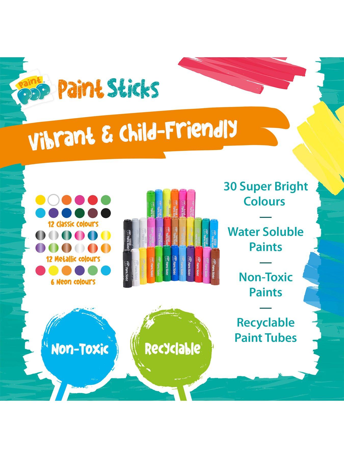 Paint Pop Paint Sticks Jumbo Stick (includes 30 assorted paint sticks ...