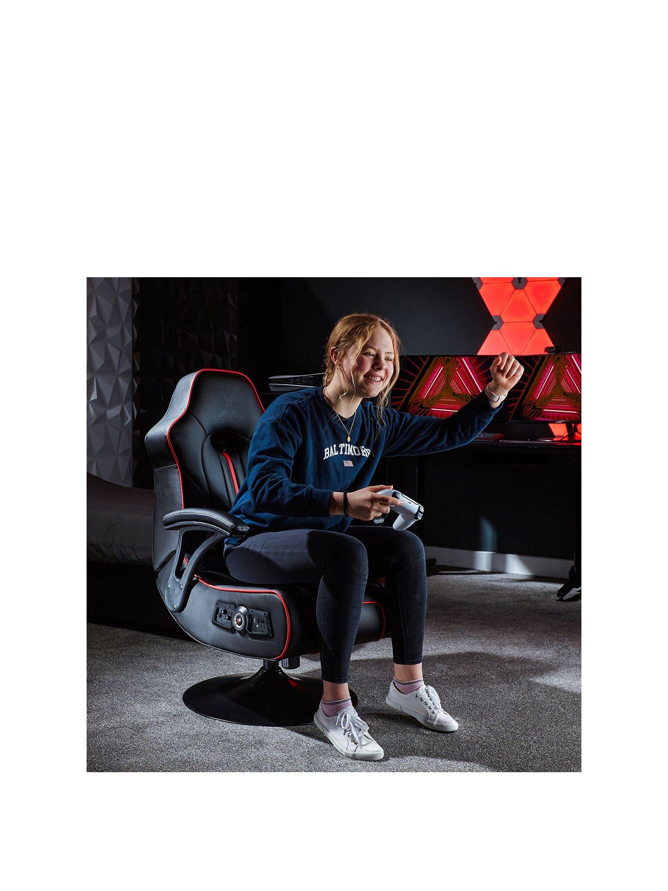 X Rocker Torque 2.1 Red Stereo Audio Gaming Chair with Vibration ...