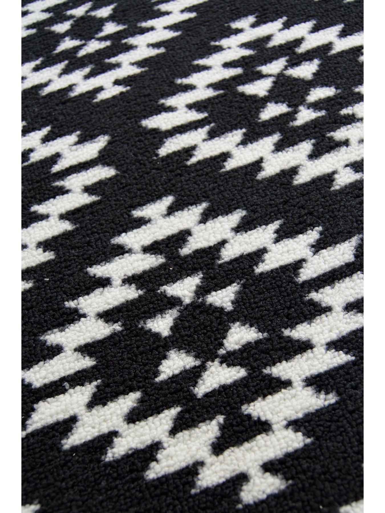The Very Collection Aztec Black Diamond Runner & Doormat Set | Littlewoods