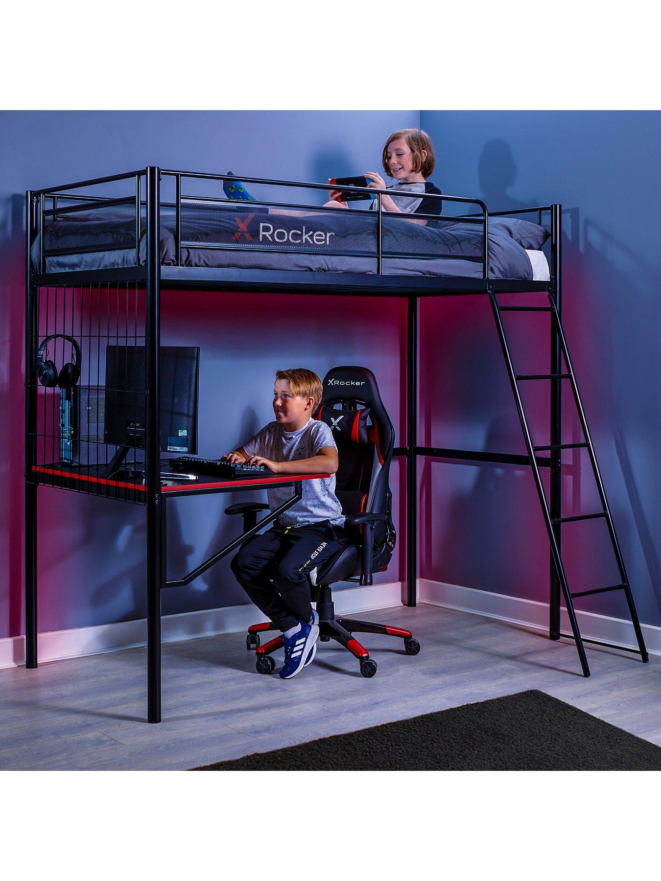 X Rocker Icarus Xl Gaming High Sleeper With Desk | littlewoods.com