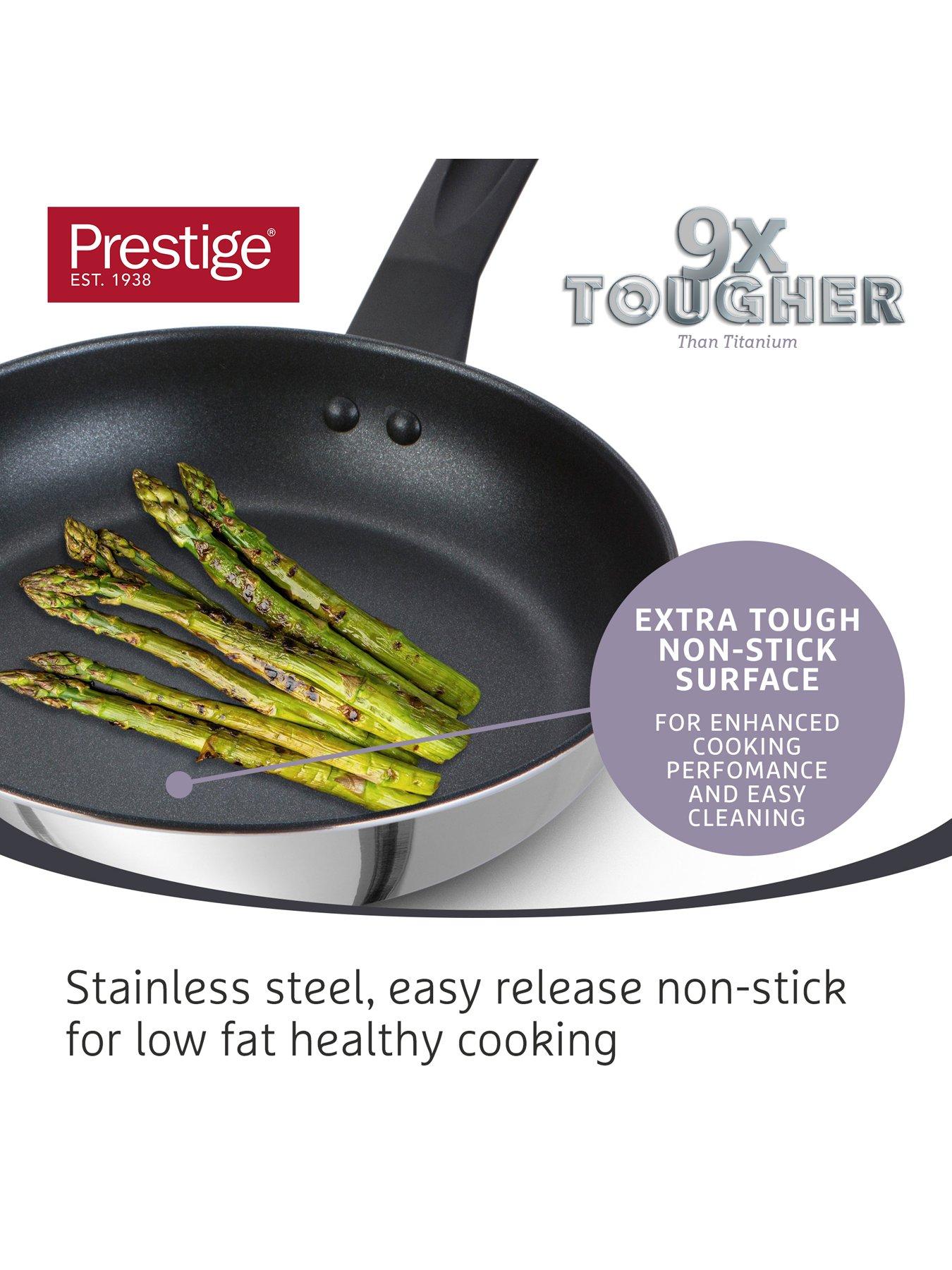 Prestige 9x Tougher Easy Release Non-Stick Induction 2-Piece Frying Pan ...