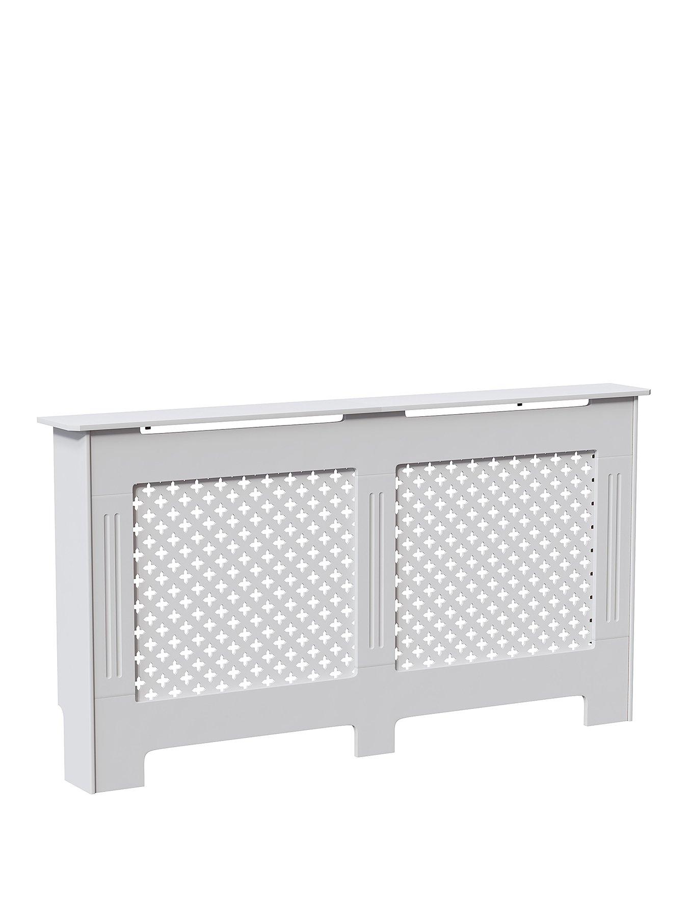 Vida Designs Oxford Large Radiator Cover - White | Littlewoods