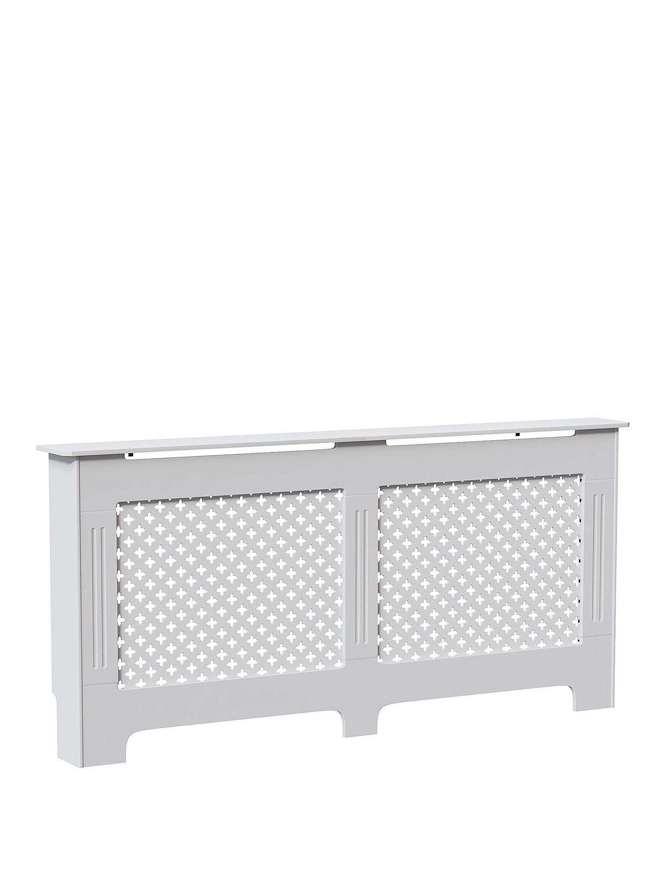 Vida Designs Oxford Extra Large Radiator Cover - White | littlewoods.com