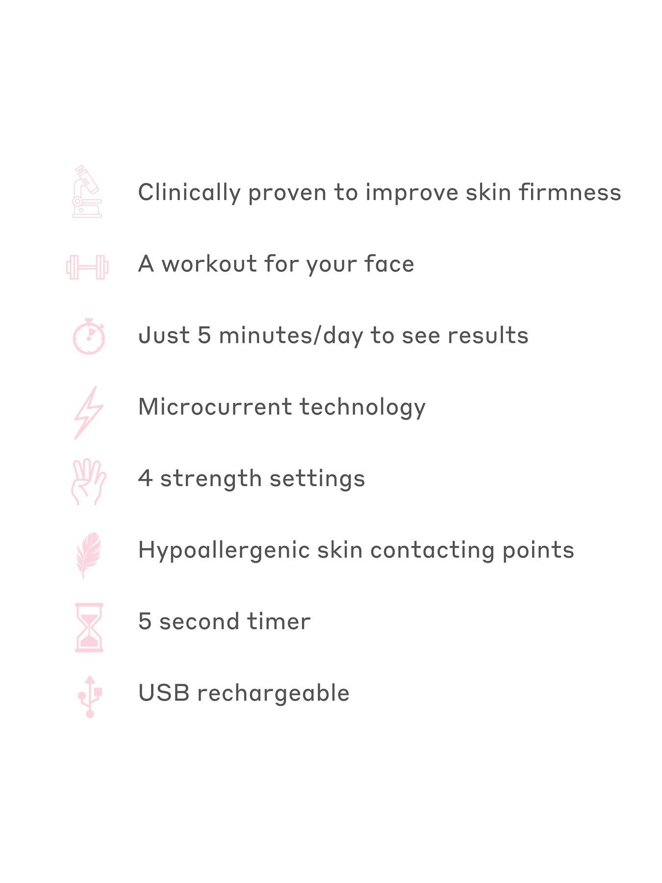 Magnitone LiftOff Microcurrent Facial Toning Device - Grey | Littlewoods