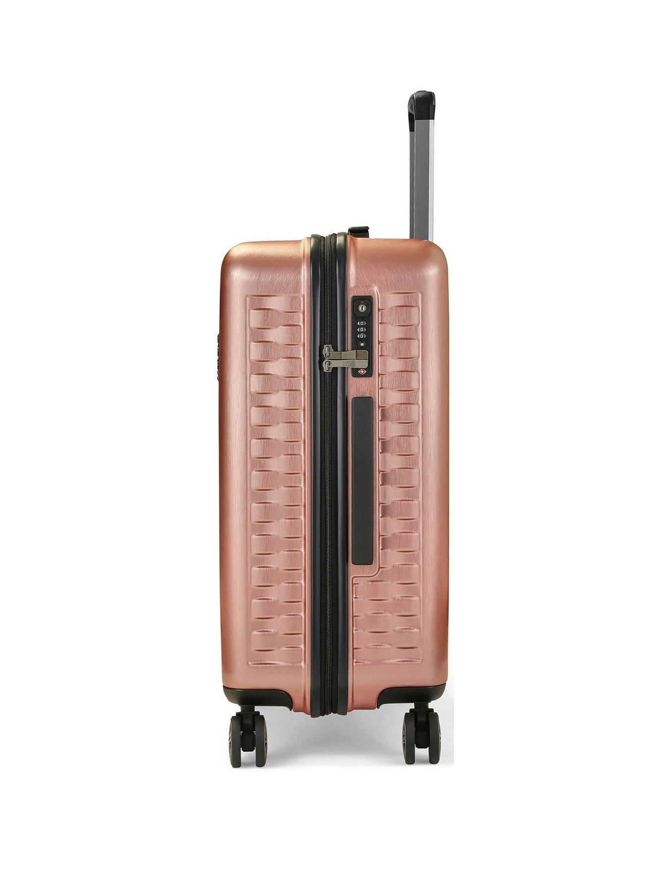 Rock Luggage Allure 2 Piece Set Hardshell 8 Wheel Spinner - ROSE PINK ...