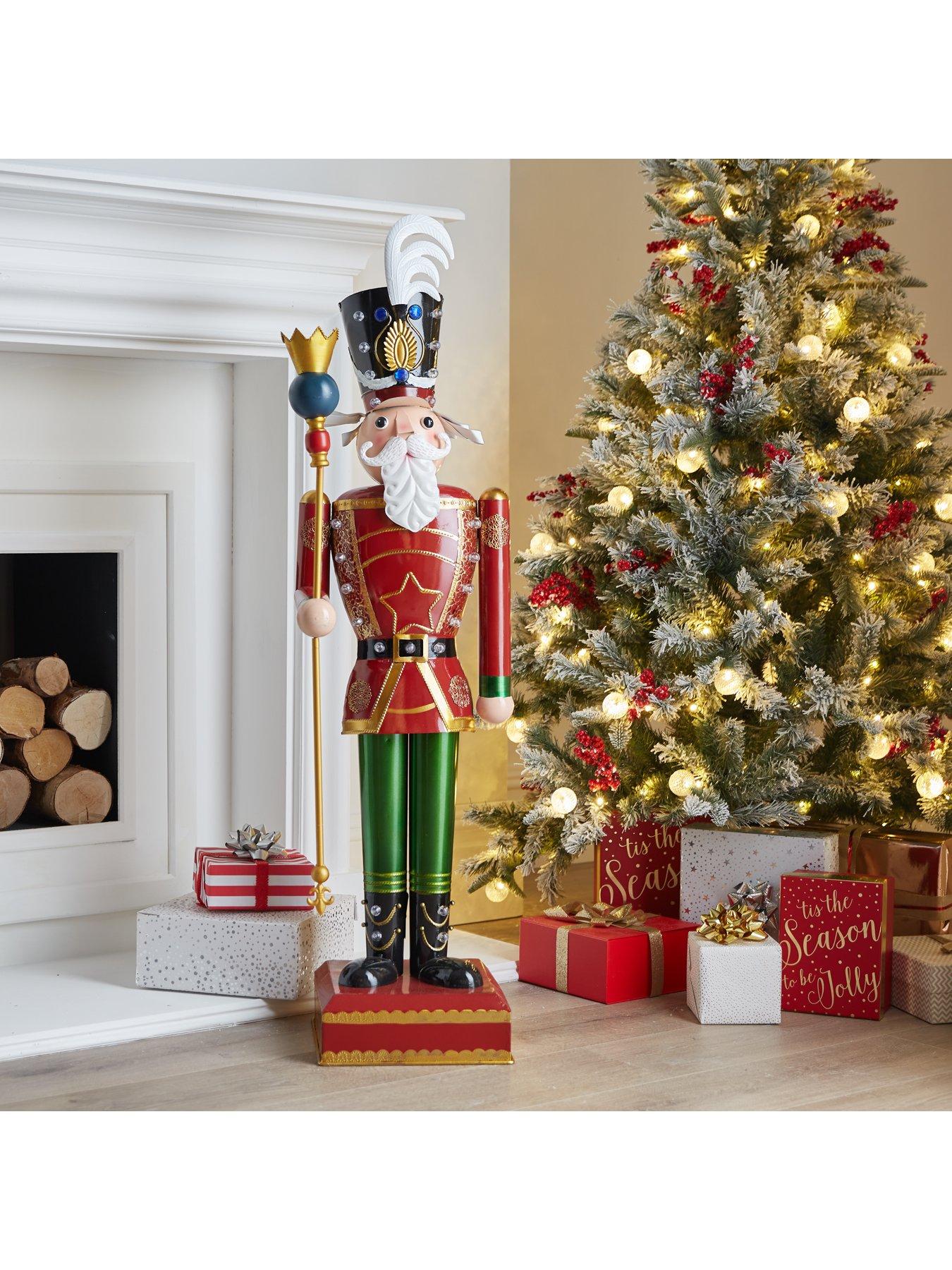 Three Kings 120 cm Lit Giant Christmas Nutcracker - Traditional ...