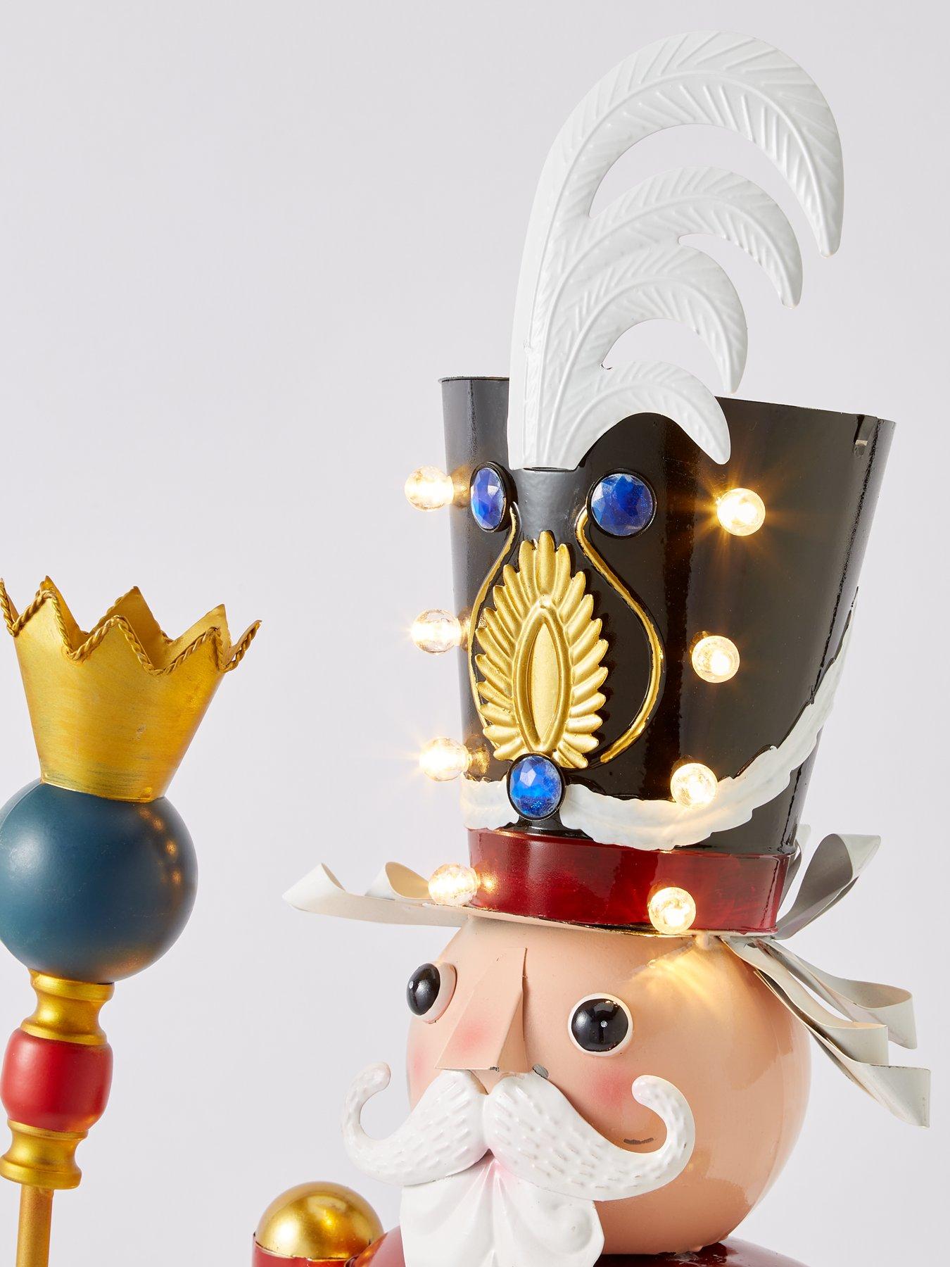 Three Kings 120 cm Lit Giant Christmas Nutcracker - Traditional ...