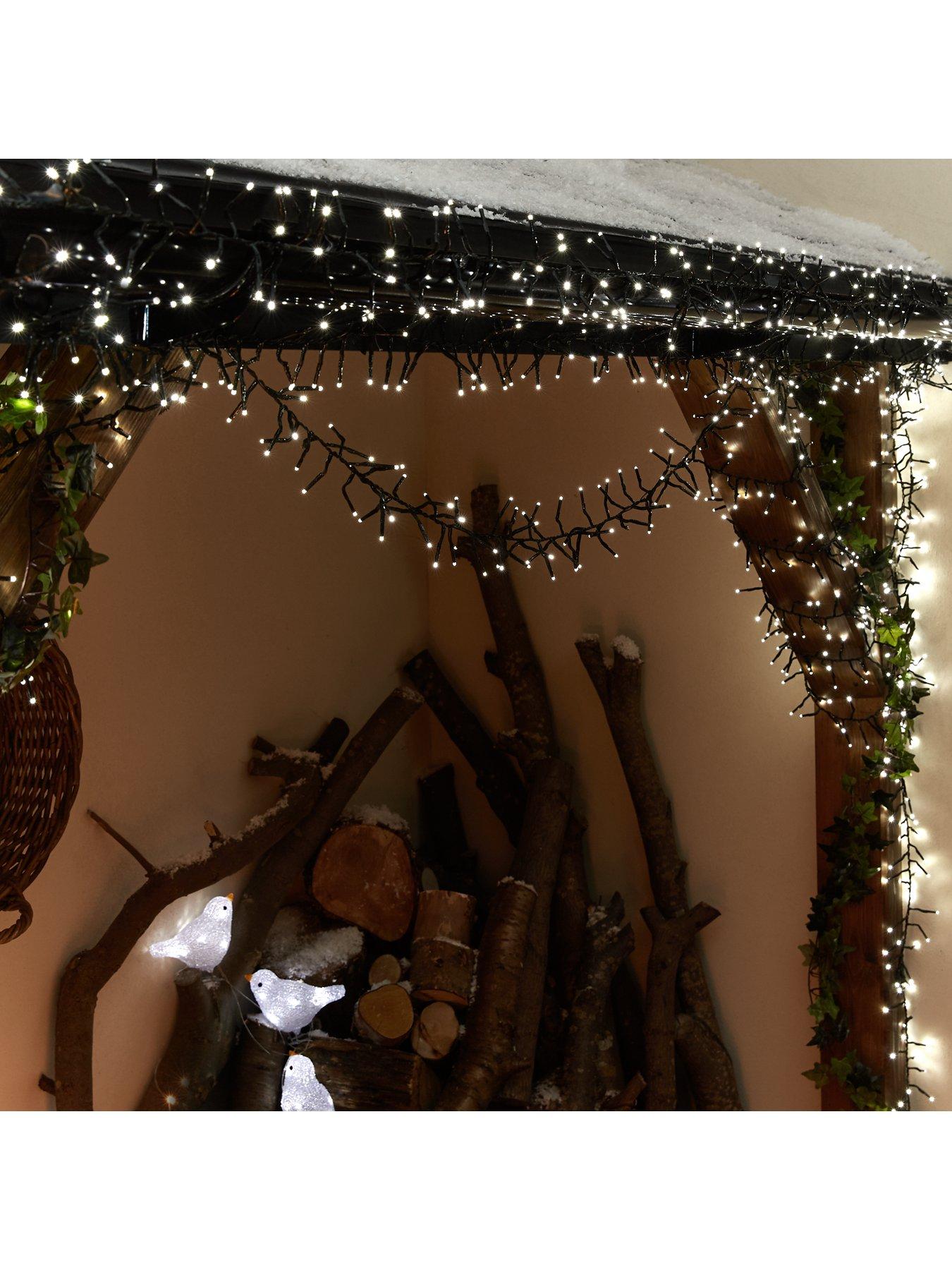 Festive Set of 1000 Multifunction Bright White Sparkle Indoor/Outdoor ...