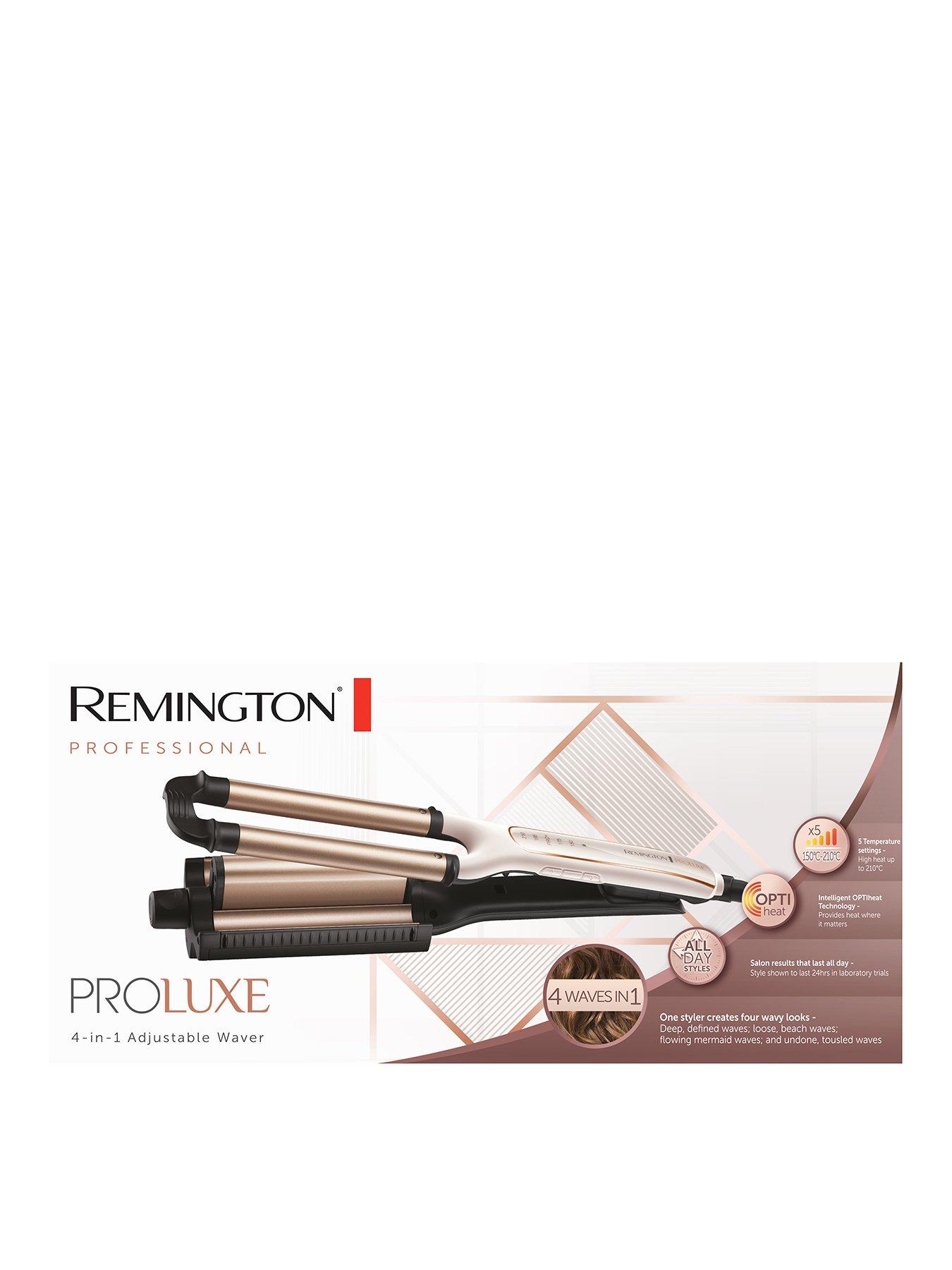 Remington PROluxe 4-in-1 Adjustable Waver Hair Styler | Littlewoods