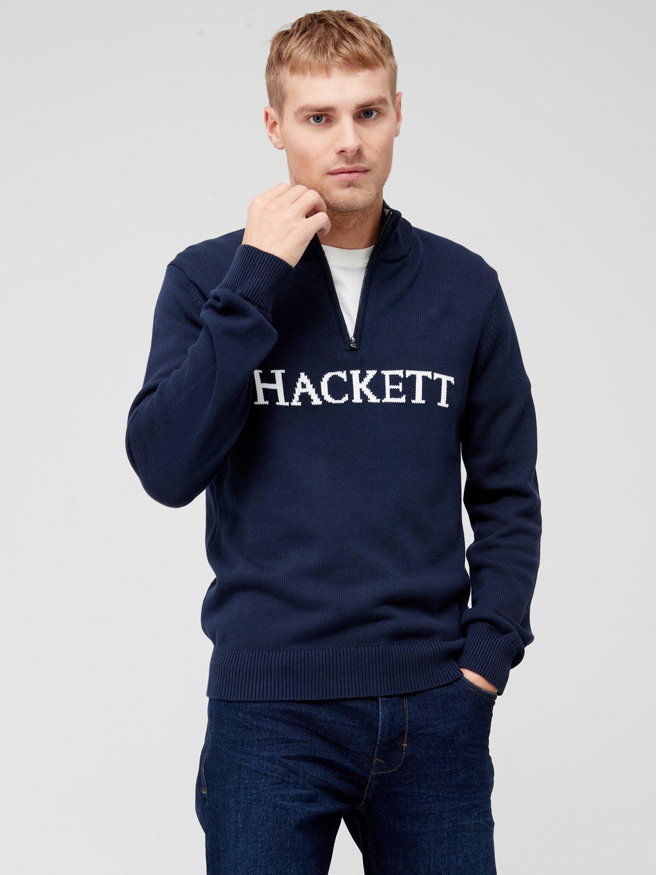 Hackett Heritage Half Zip Jumper - Navy | littlewoods.com